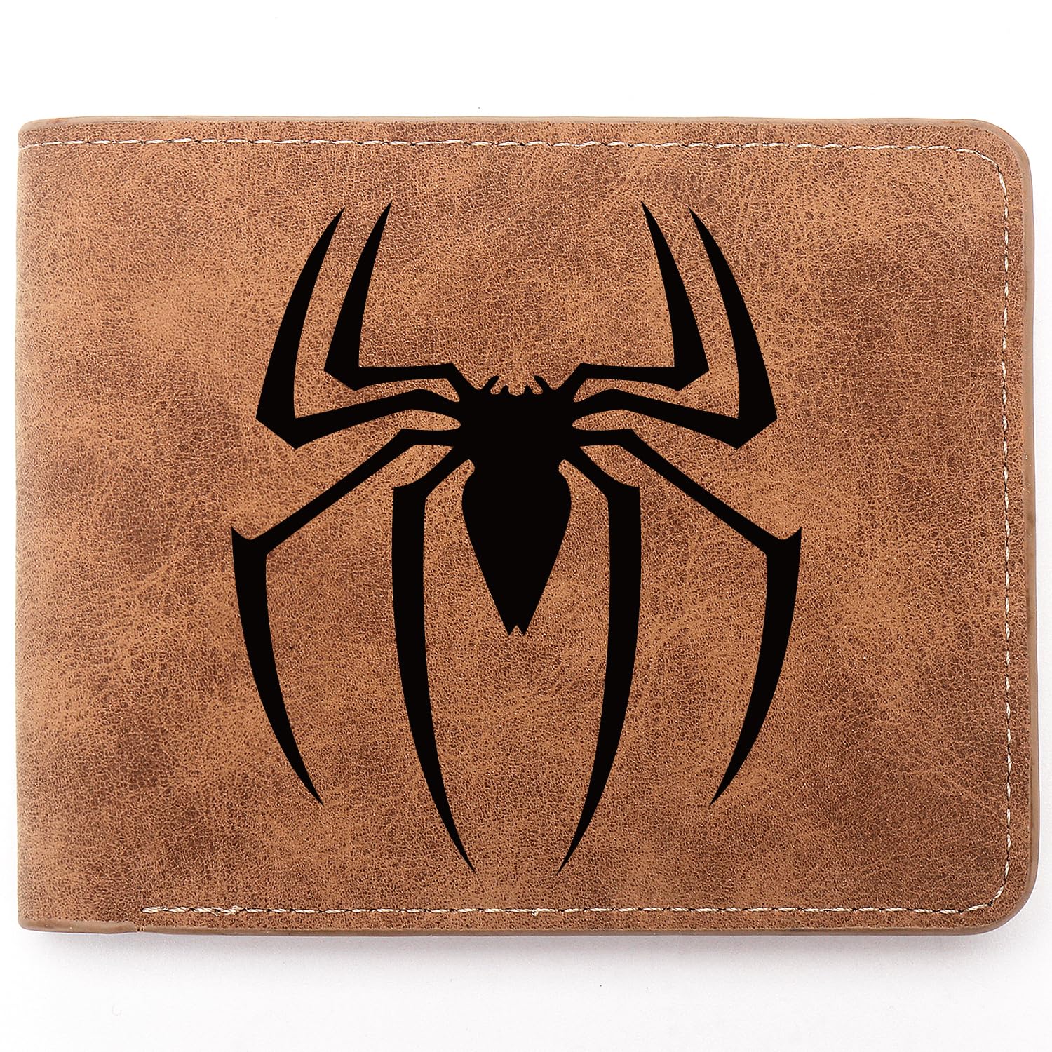 Amazon.com: TZYTHT Spider Wallet for Men,Engraved Personalized Leather ...