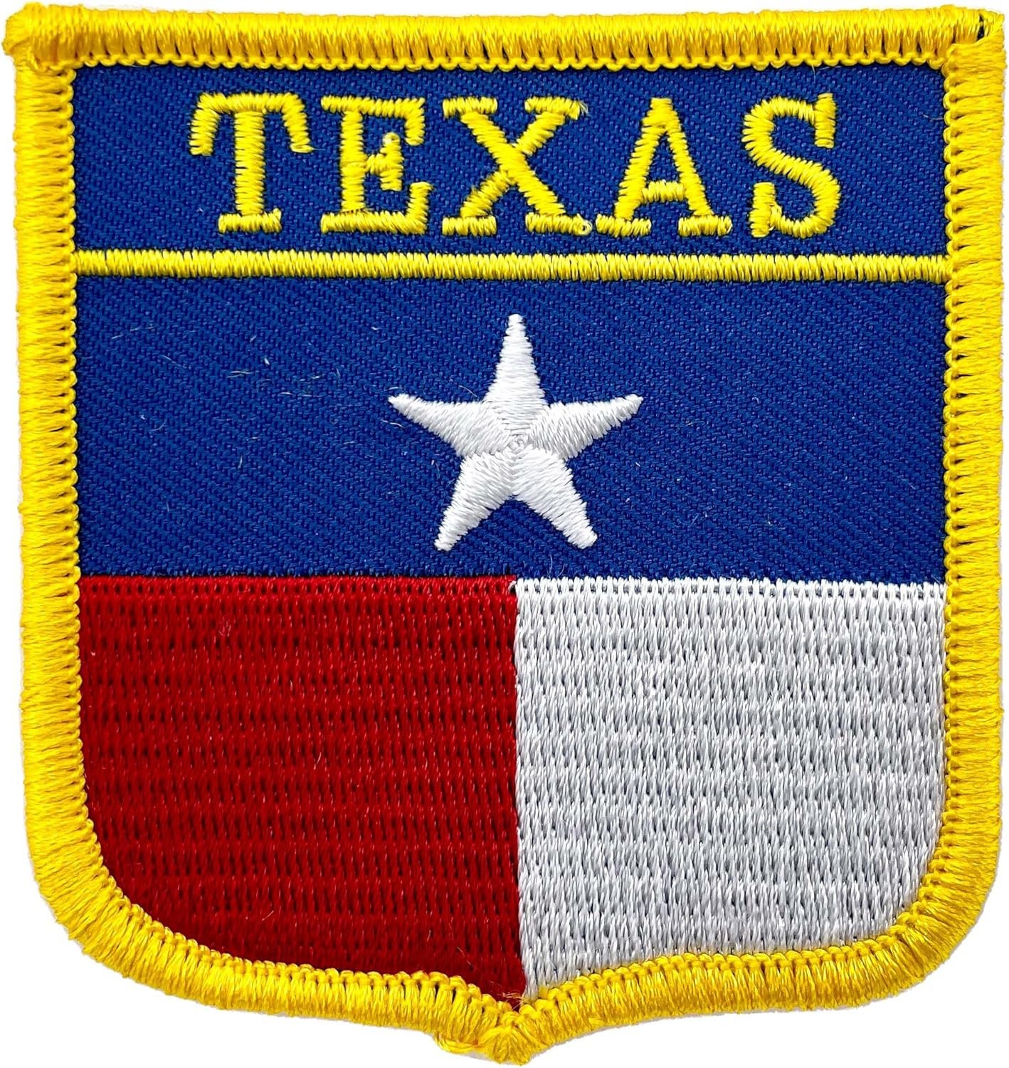 Amazon.com: Texas Flag Shield Patch - Iron-on or Sew on - Lone Star ...