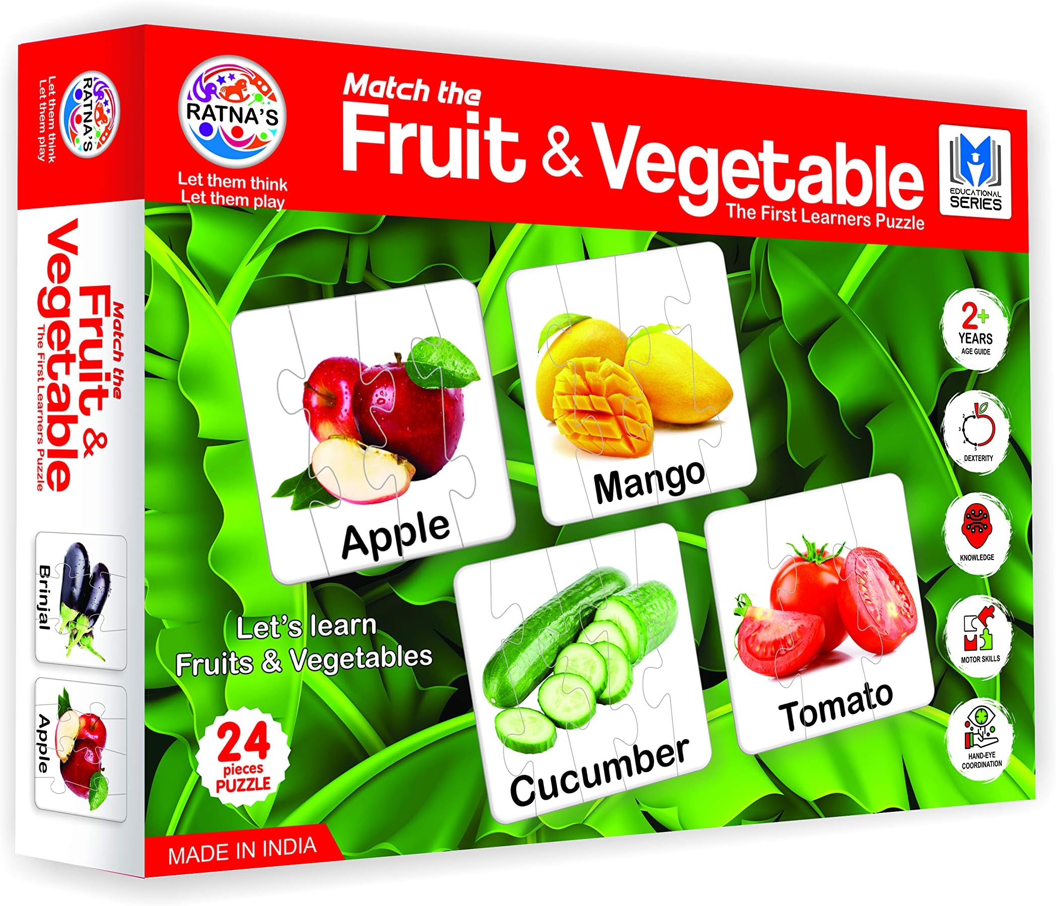 Buy RATNA'S Educational Jigsaw Puzzle Range for Kids (Match The Fruit ...