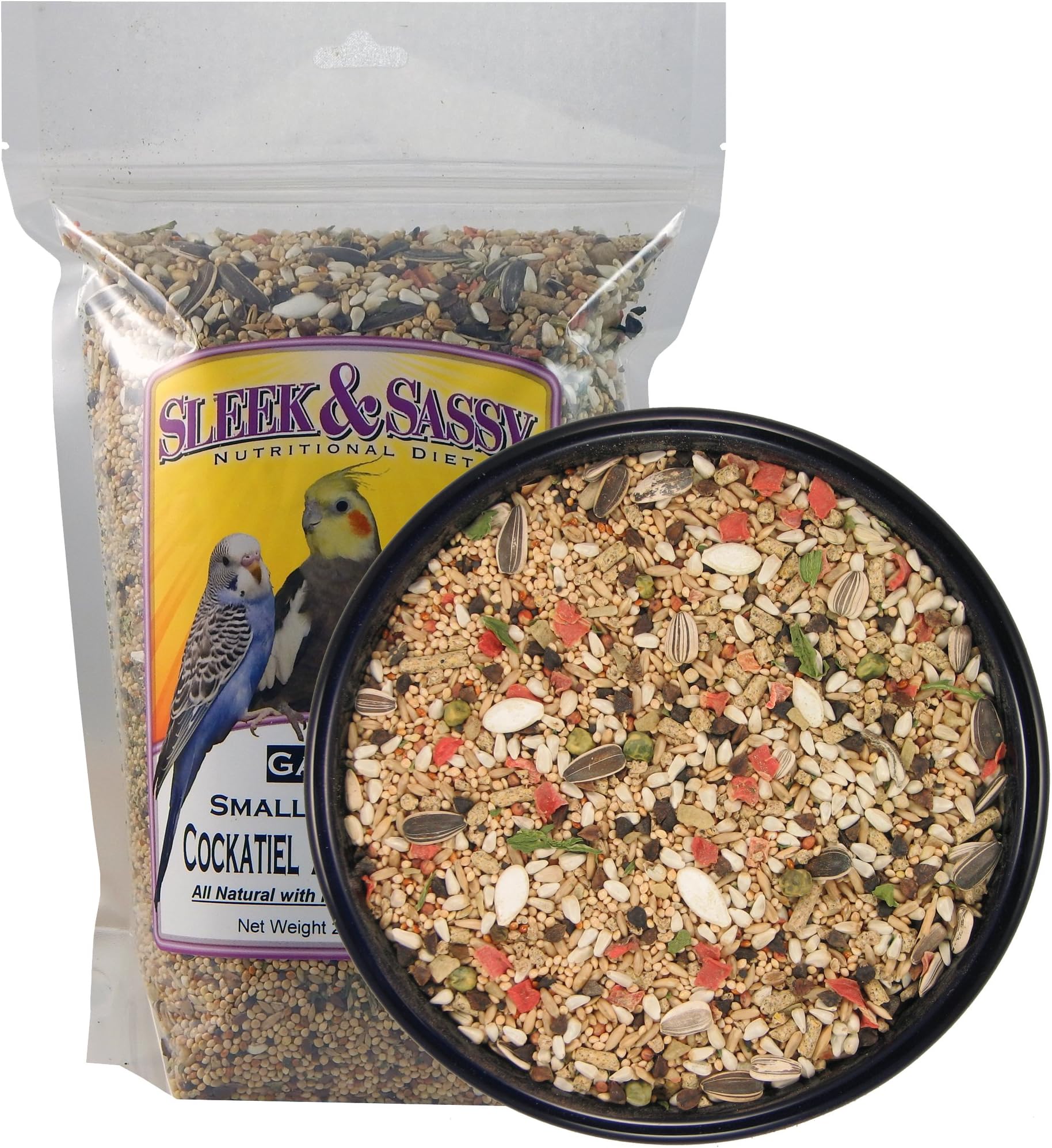 Amazon.com : SLEEK & SASSY Garden Small Hookbill Bird Food for ...