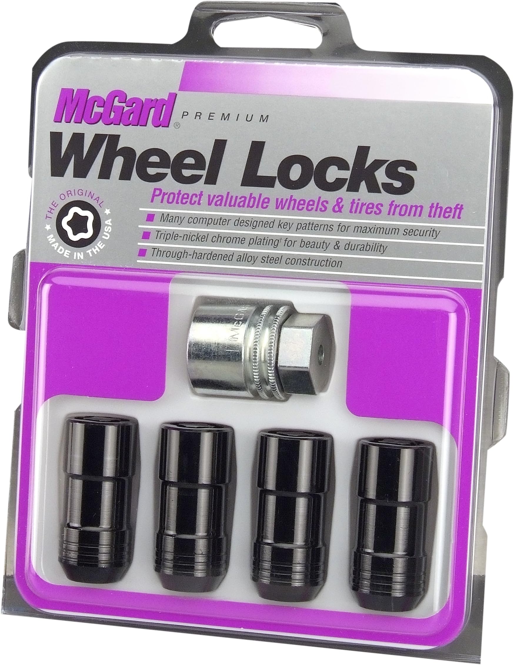 Amazon.com: Gorilla Automotive 96643BDX Black Factory Style Wheel Lock ...