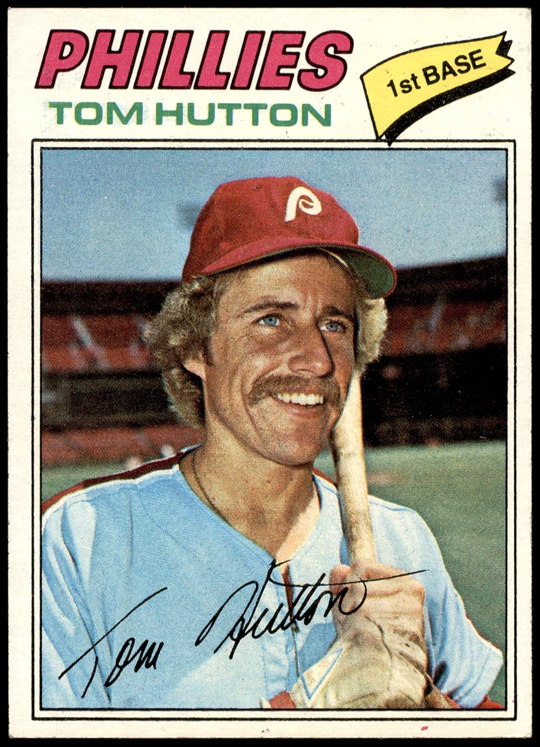 Amazon.com: 1977 Topps # 264 Tom Hutton Philadelphia Phillies (Baseball ...