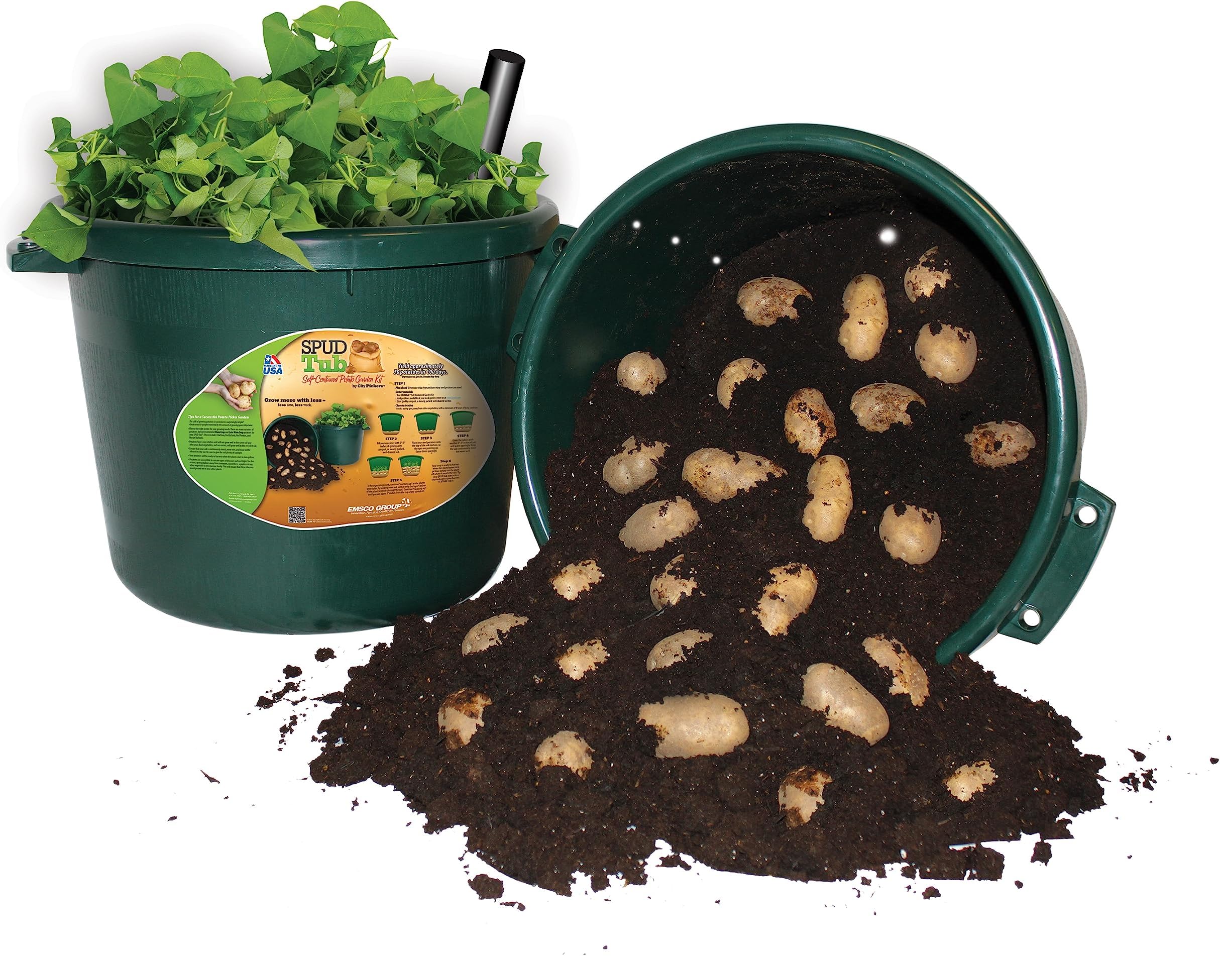 Amazon.com : Emsco Group City Pickers Spud Tub Potato Grow Kit – Works ...