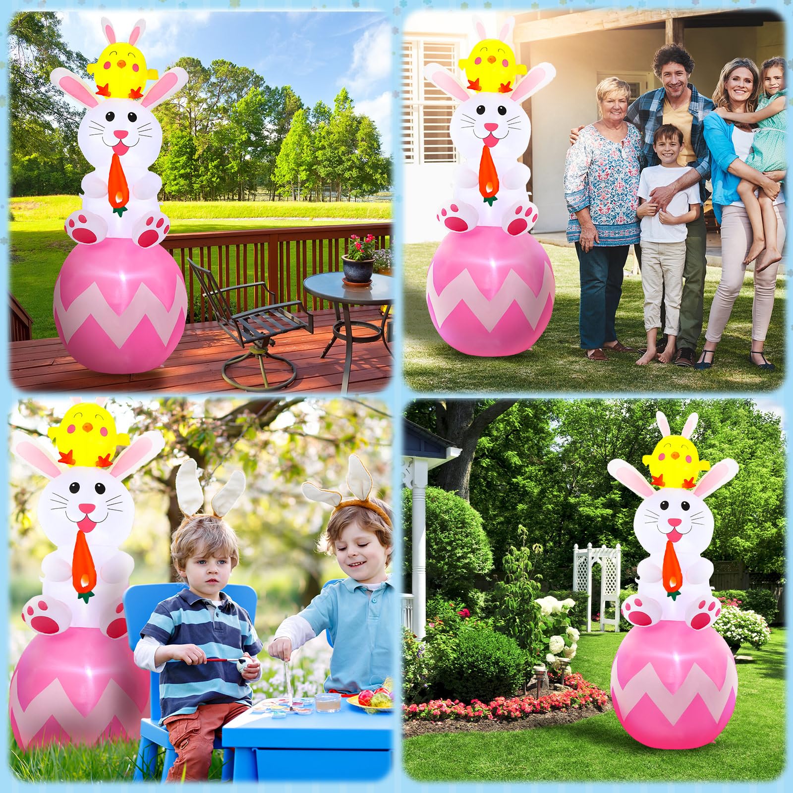 Snapklik.com : Glimin 59FT Easter Inflatables Yard Decorations Blow Up ...