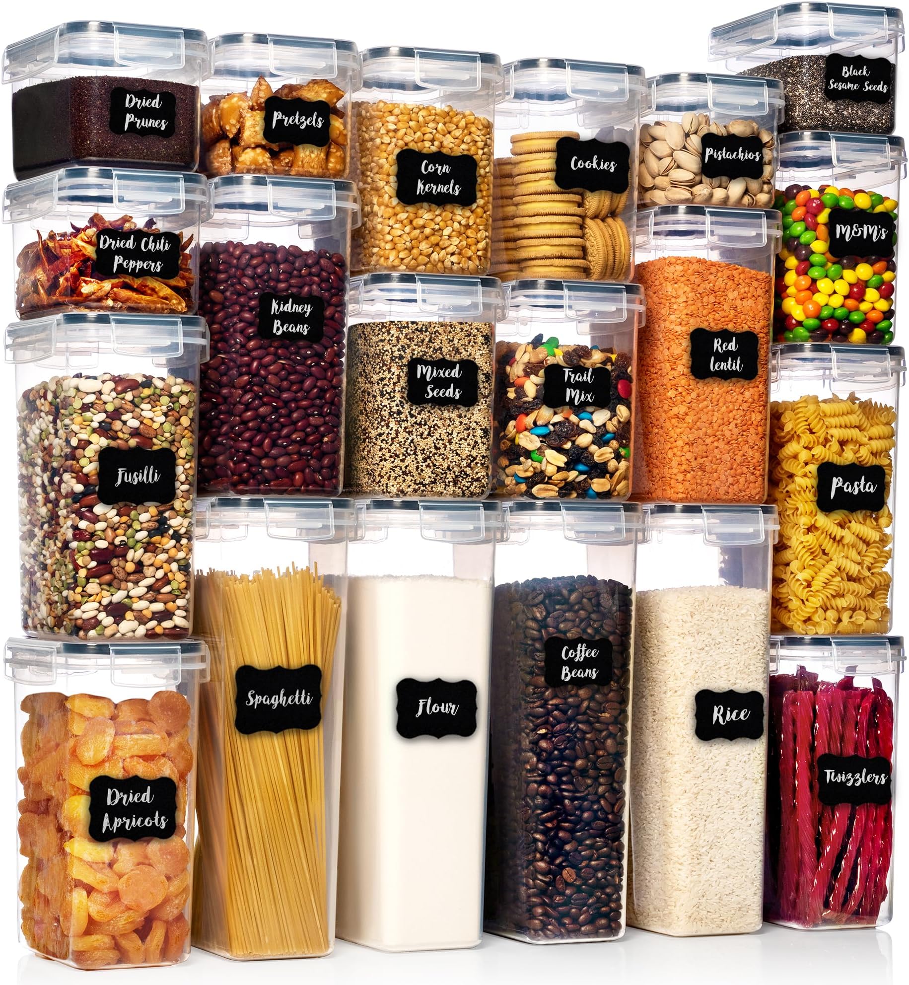 Amazon.com: Food Storage Containers With Lids Airtight - 24 PCS With ...