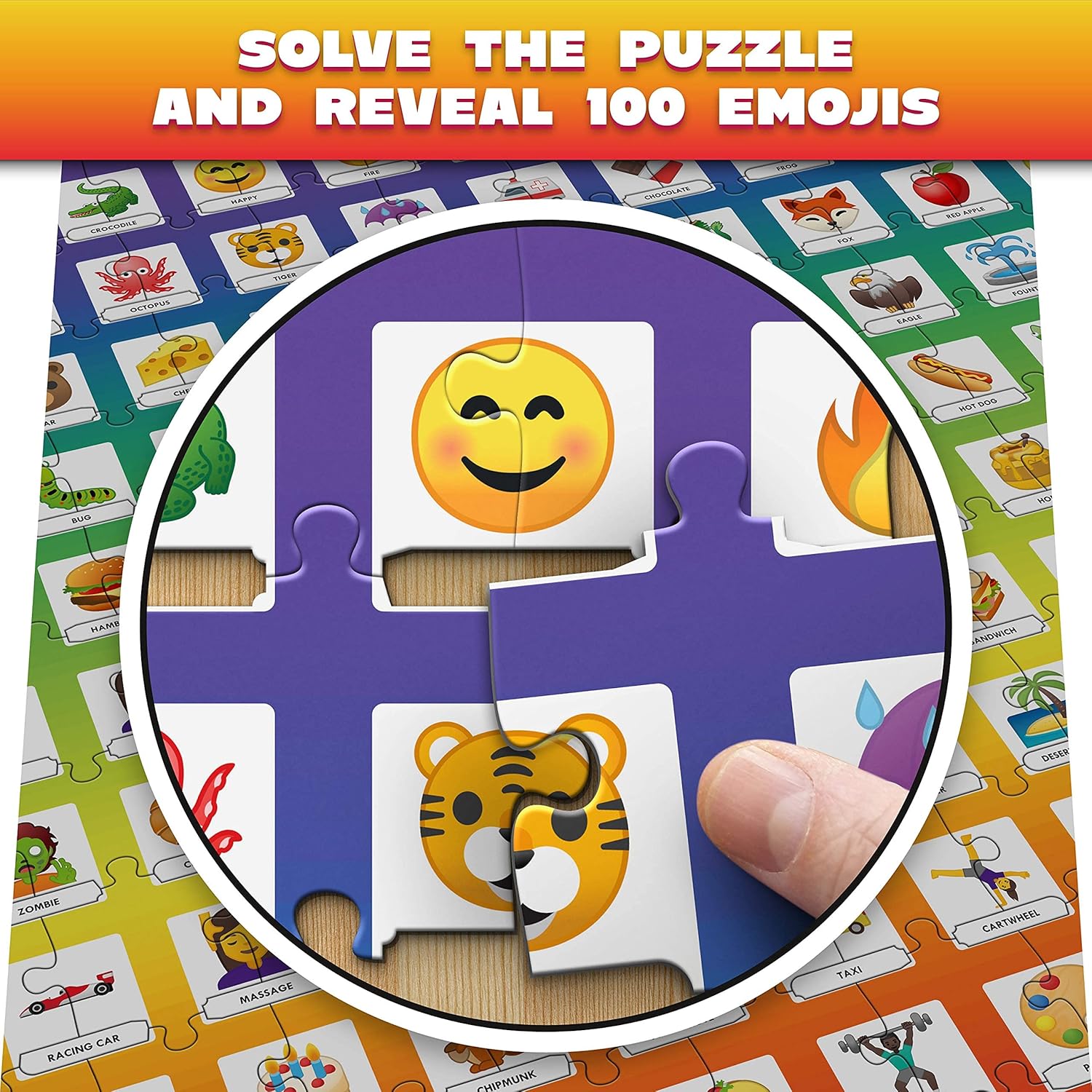 100 PICS Emoji Jigsaw Quiz | Family Puzzle + Fun Quiz | 1-8 Players ...
