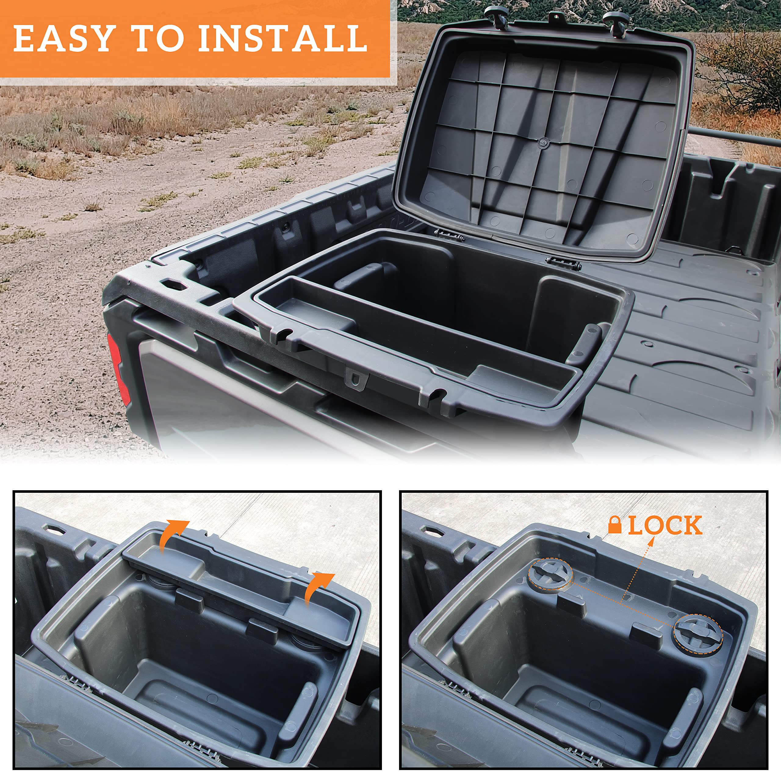 Snapklik.com : SAUTVS Double Layer Cargo Storage Box For Can-Am ...