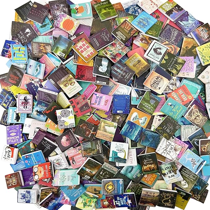 Amazon.com: 340 PCS Book Miniatures Set, Mini Books for Anxiety ...