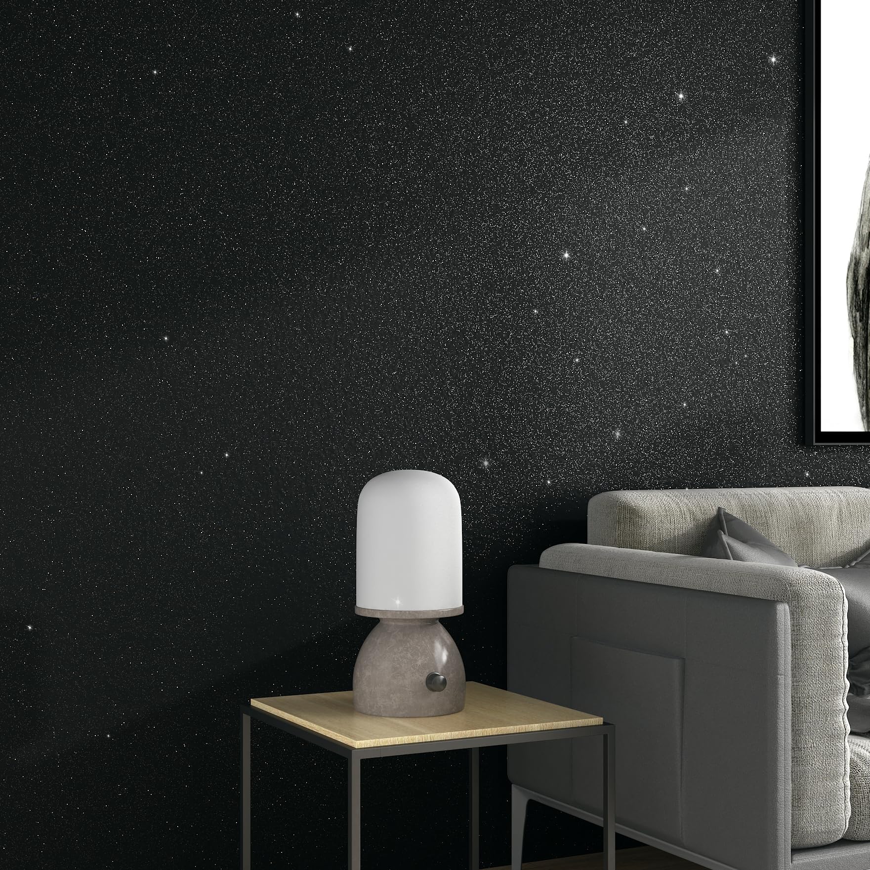 Zwarte Weduwe Strip Behang