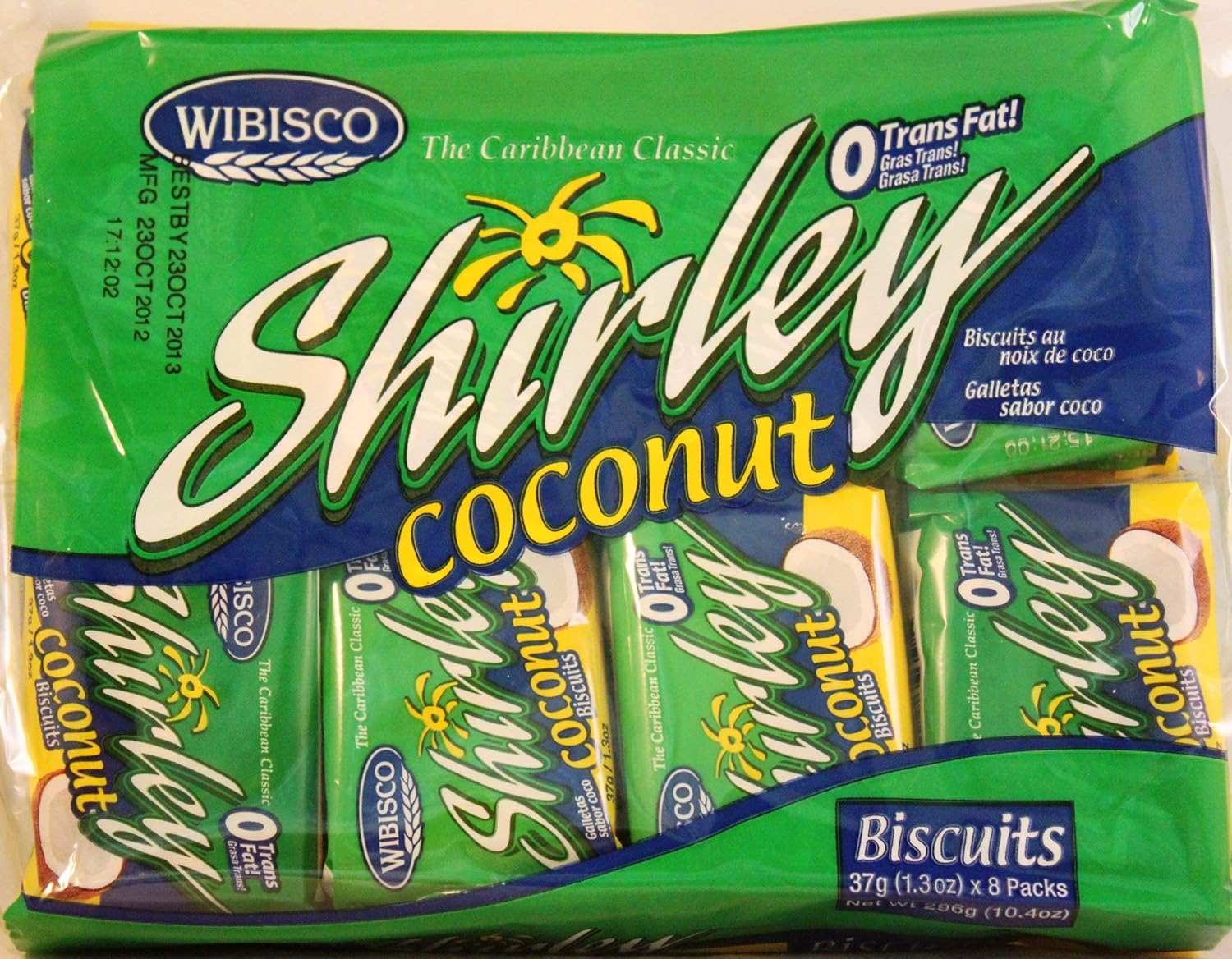 Amazon.com : Wibisco Shirley Coconut 37gx8 Pack of 3 : Grocery ...