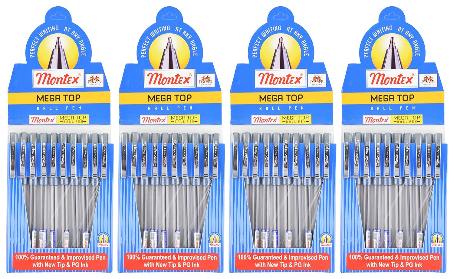Montex Blue Mega Top Ball Pen, Pack of 40 : Amazon.in: Office Products