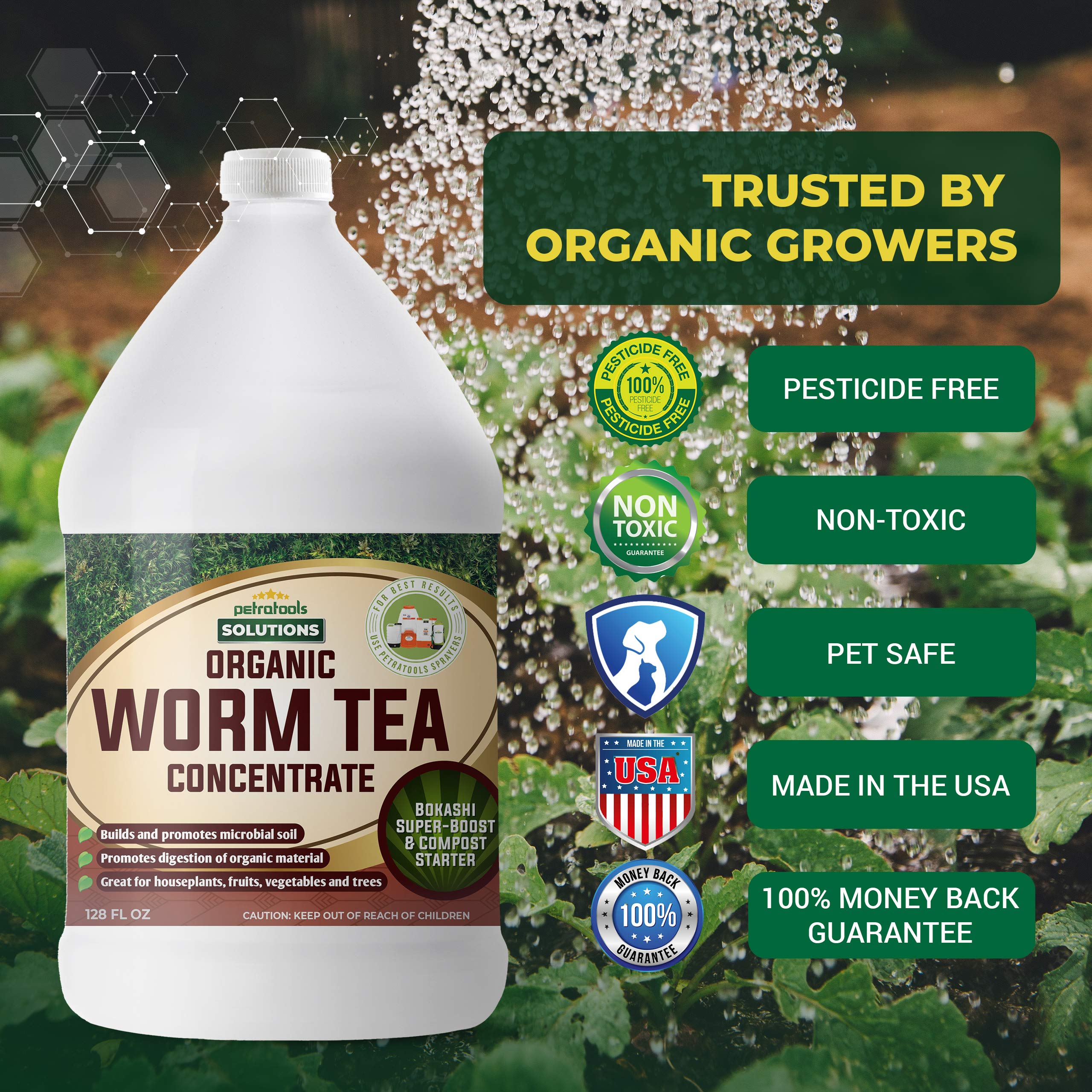 Worm Tea for Gardening Soil, Worm Tea Fertilizer Liquid - Organic Worm ...