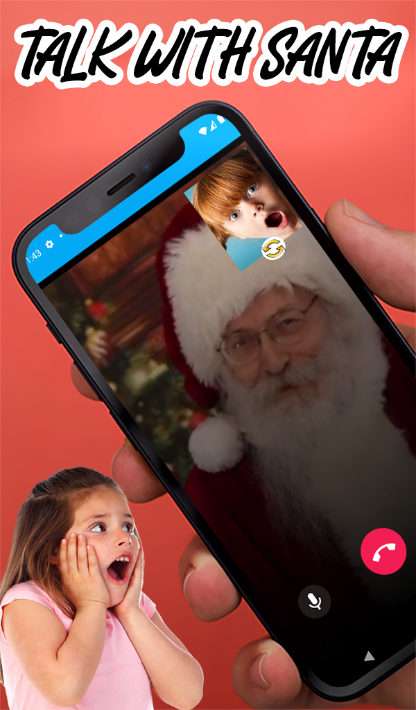 Talking Christmas SANTA CLAUS - Fake Video Call with Santa Claus & chat ...