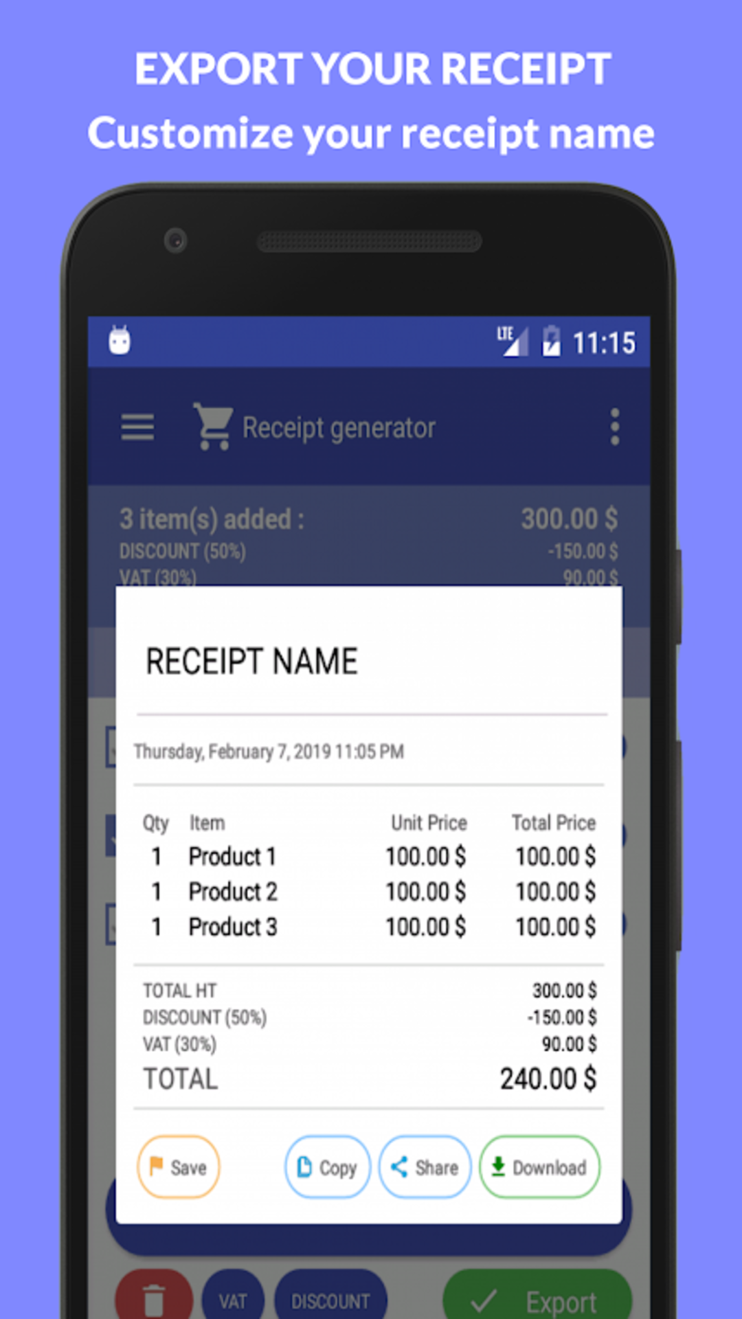 Receipt Generator - App on Amazon Appstore