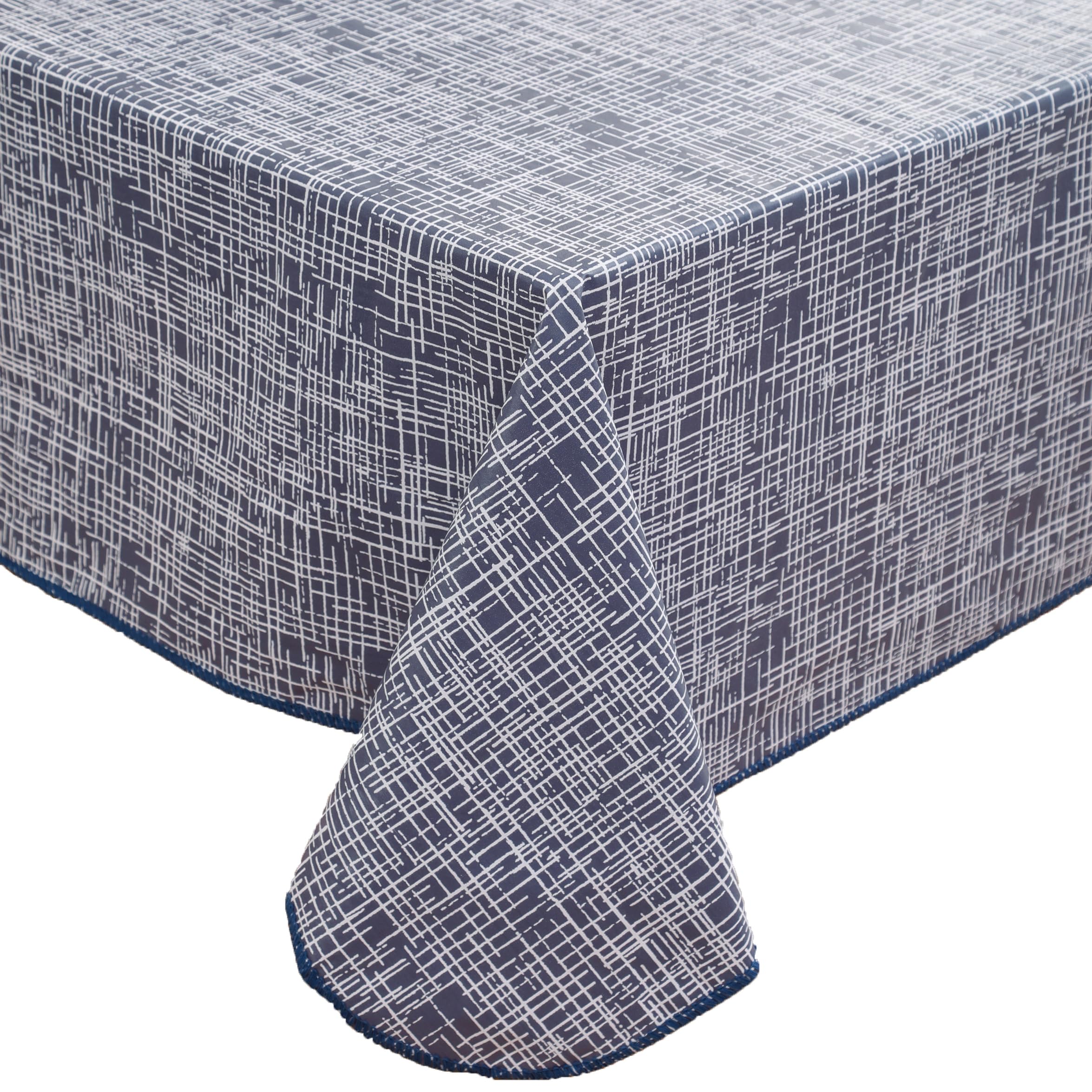 Amazon.com: Heavy Duty Vinyl Tablecloth with Flannel Backing Waterproof ...