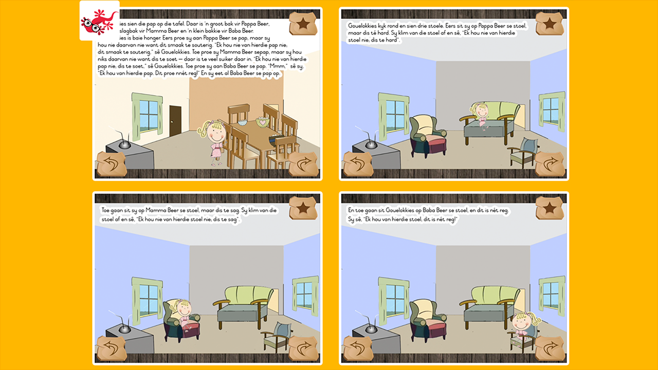 Gouelokkies en die drie beertjies kinderstorie in afrikaans - App on ...
