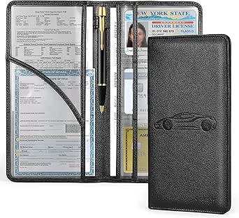 Amazon.com: Registration and Insurance Card Holder for Cars, with ...