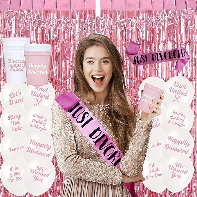 Amazon.com: Divorce Party Decorations for Women & Men - Finally ...