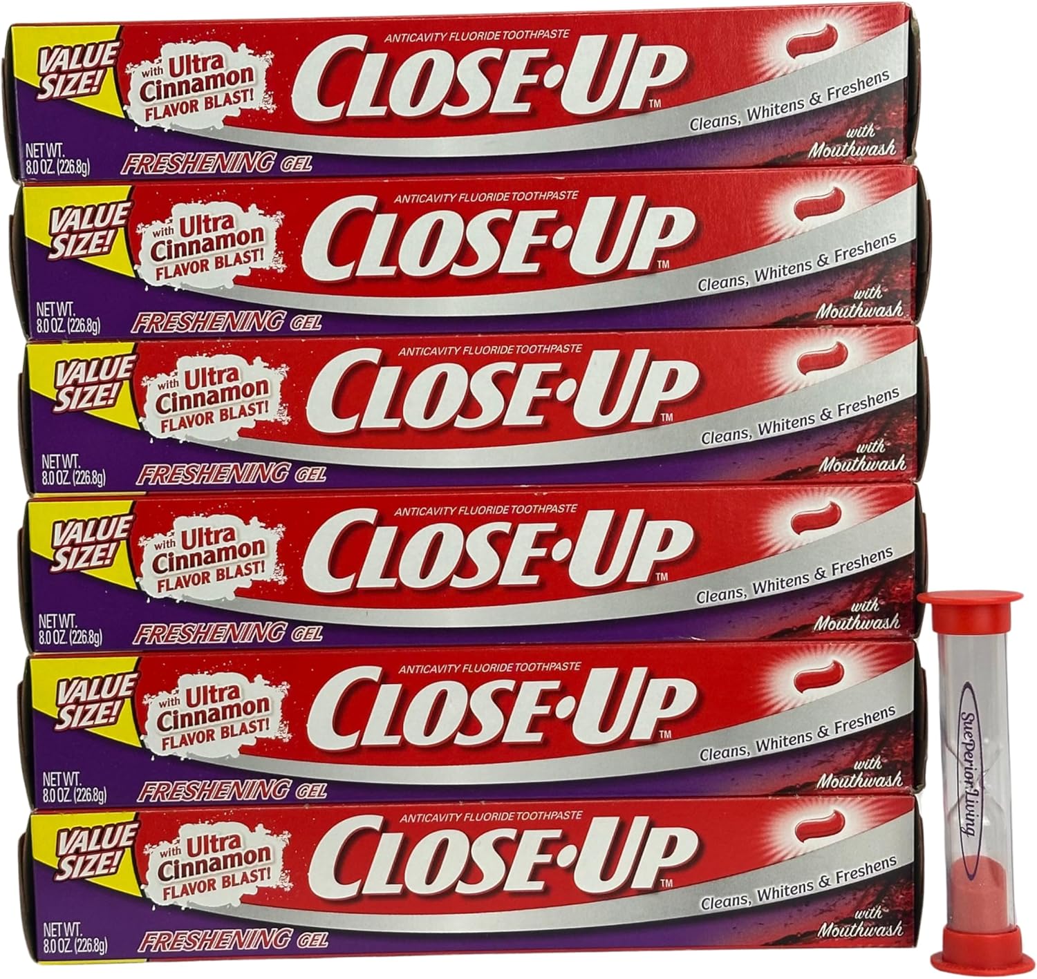 Amazon.com: Cinnamon Toothpaste for Adults Bundle Includes 6 Close-Up ...