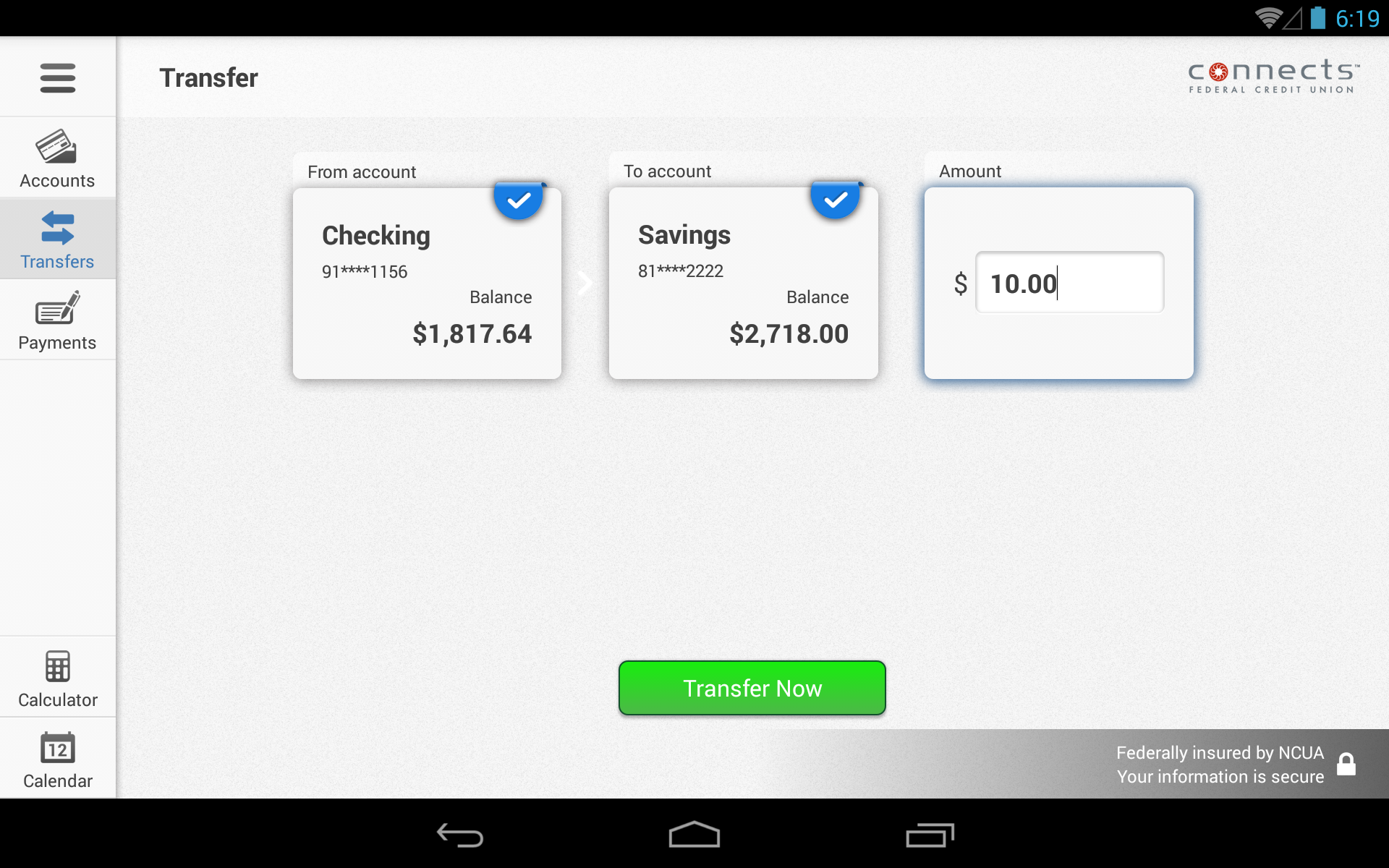 Connects FCU Tablet Banking - App on Amazon Appstore