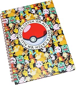 Pokémon Carnet A5 à spirales, couverture rigide, style Streetwise ...