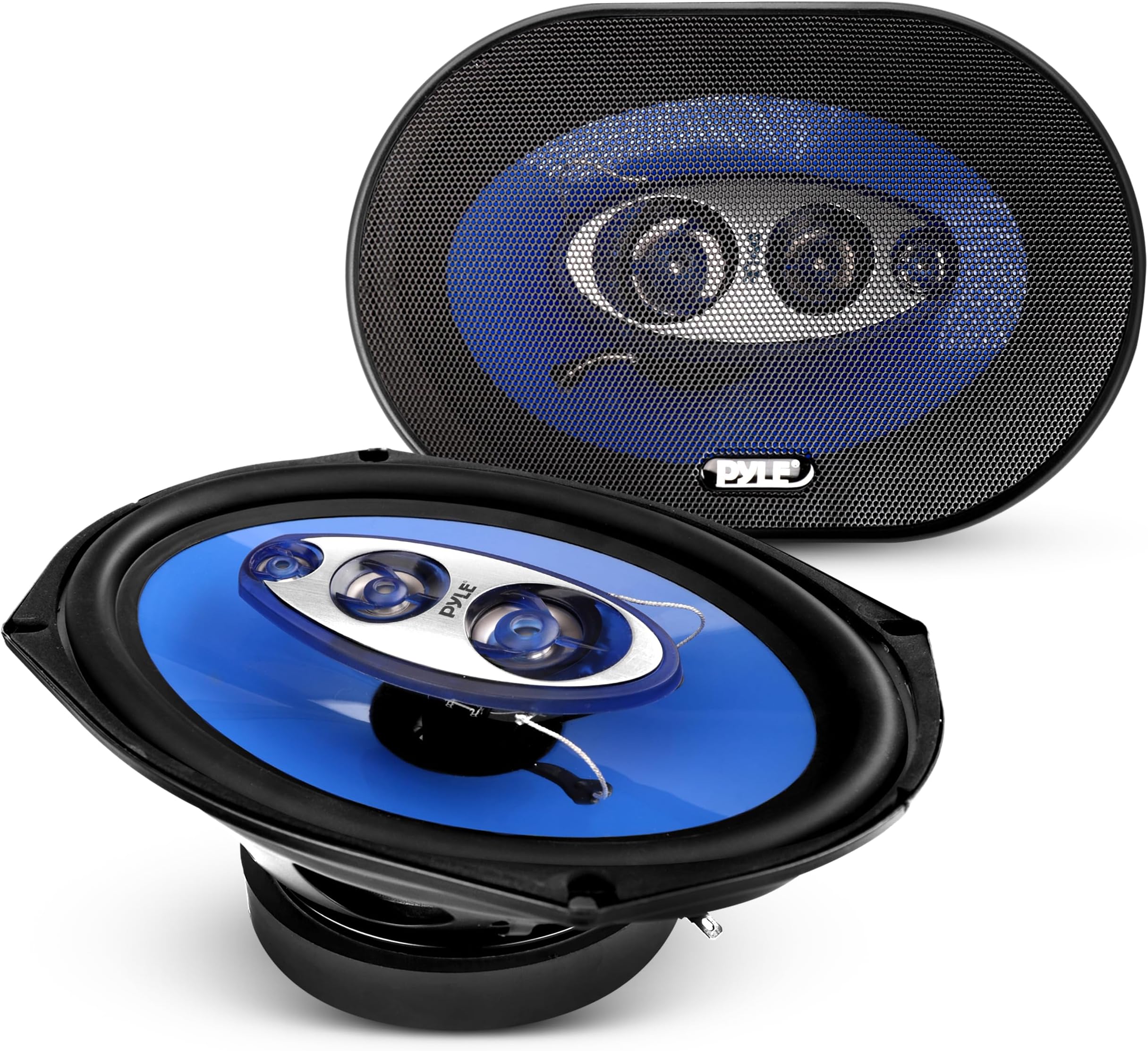 Pyle 4-Way Car Speakers, 400-Watt Car Door Speakers, 15 x 23cm ...