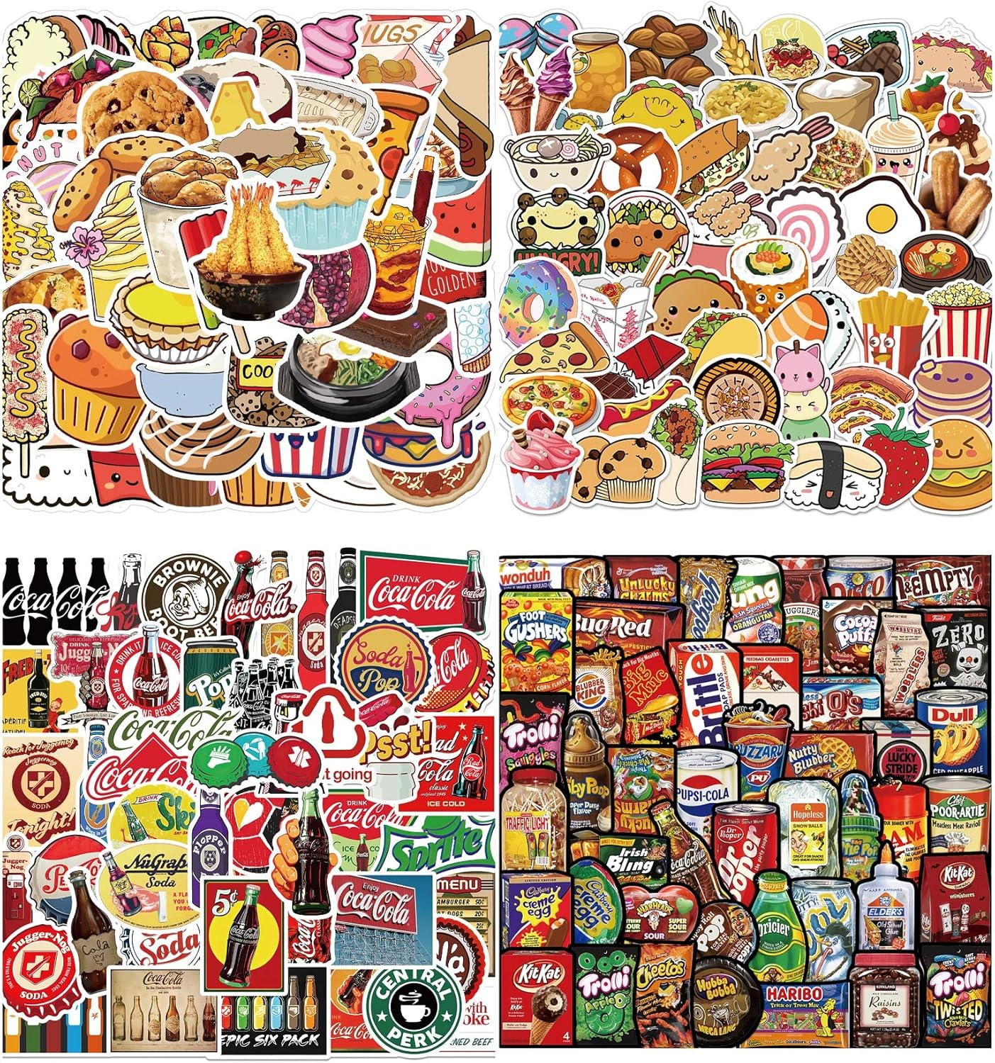 Amazon.com: Stickers for Water Bottle 198Pcs Cool Laptop Stickers for ...