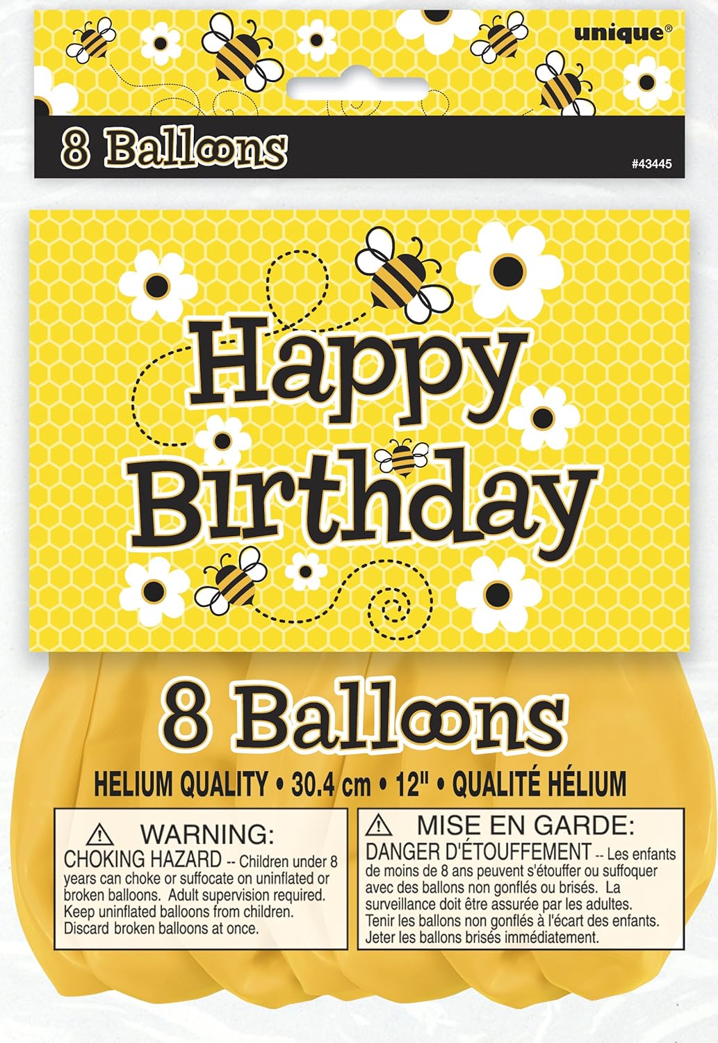 Amazon.com: Busy Bee Birthday Balloons - Pack of 8