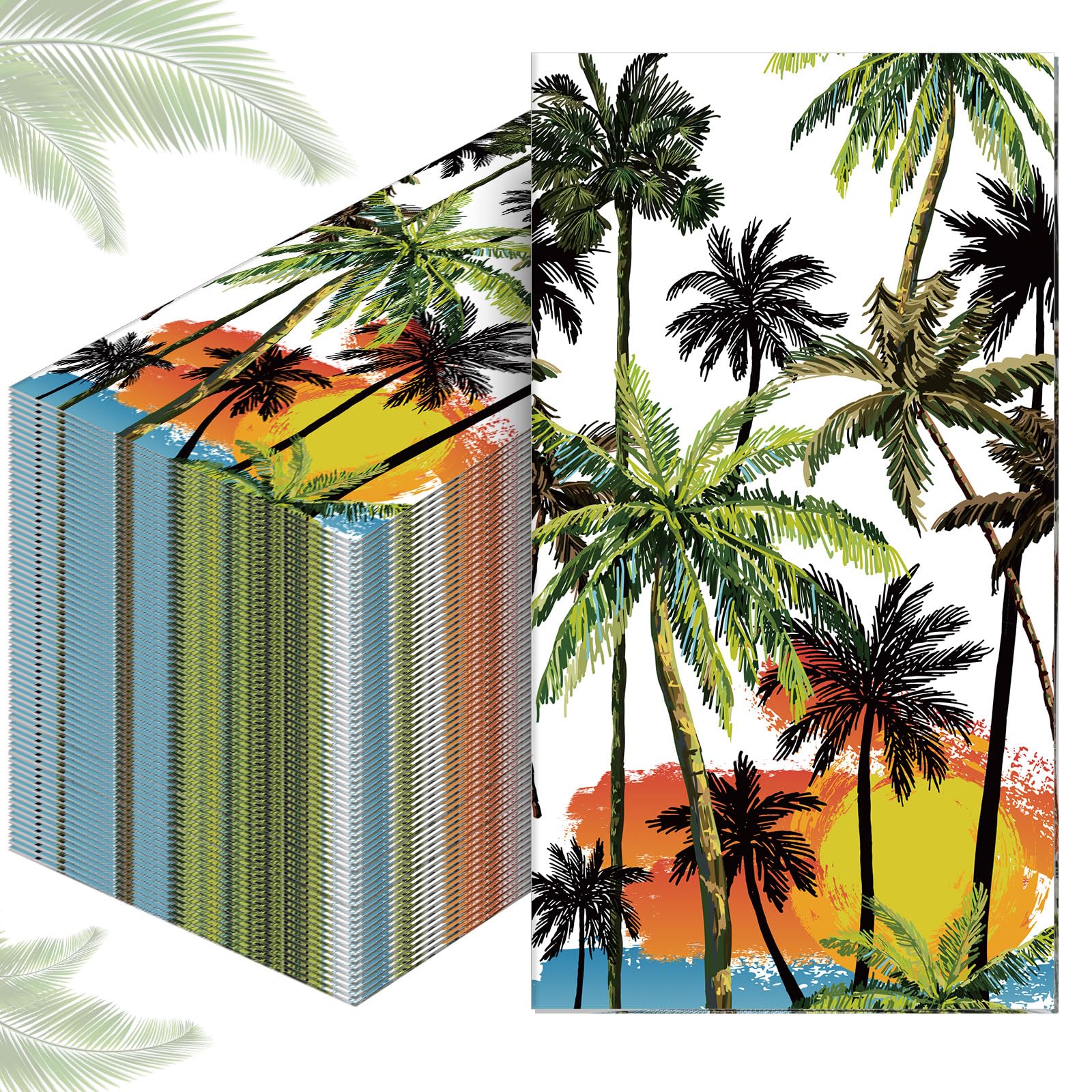 Amazon.com: Seajan 200 Packs Summer Tropical Napkins Beach Napkins ...