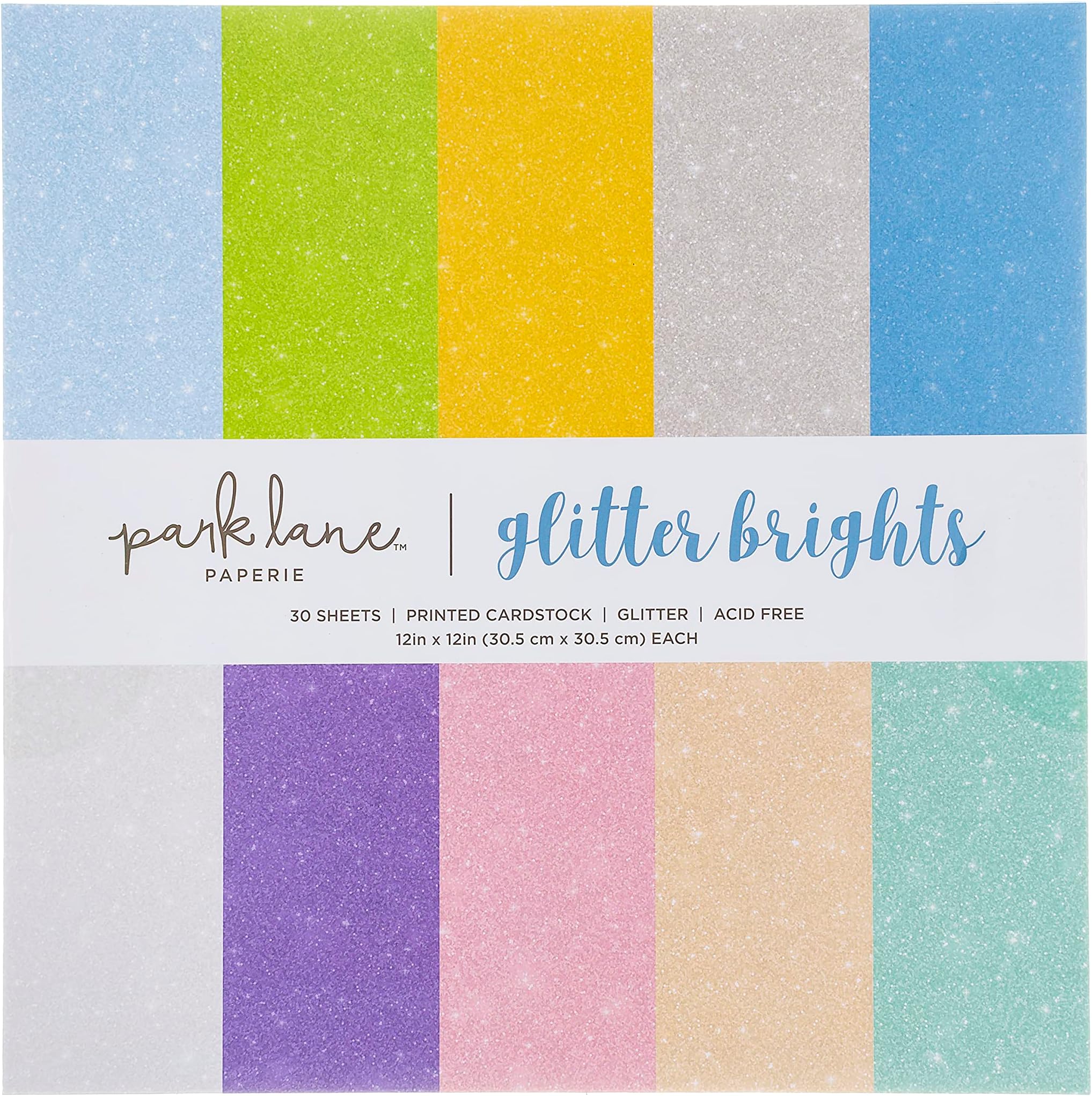 Amazon.com : Metallic Cardstock Paper, 48 Sheets - 12x12 Shimmer ...