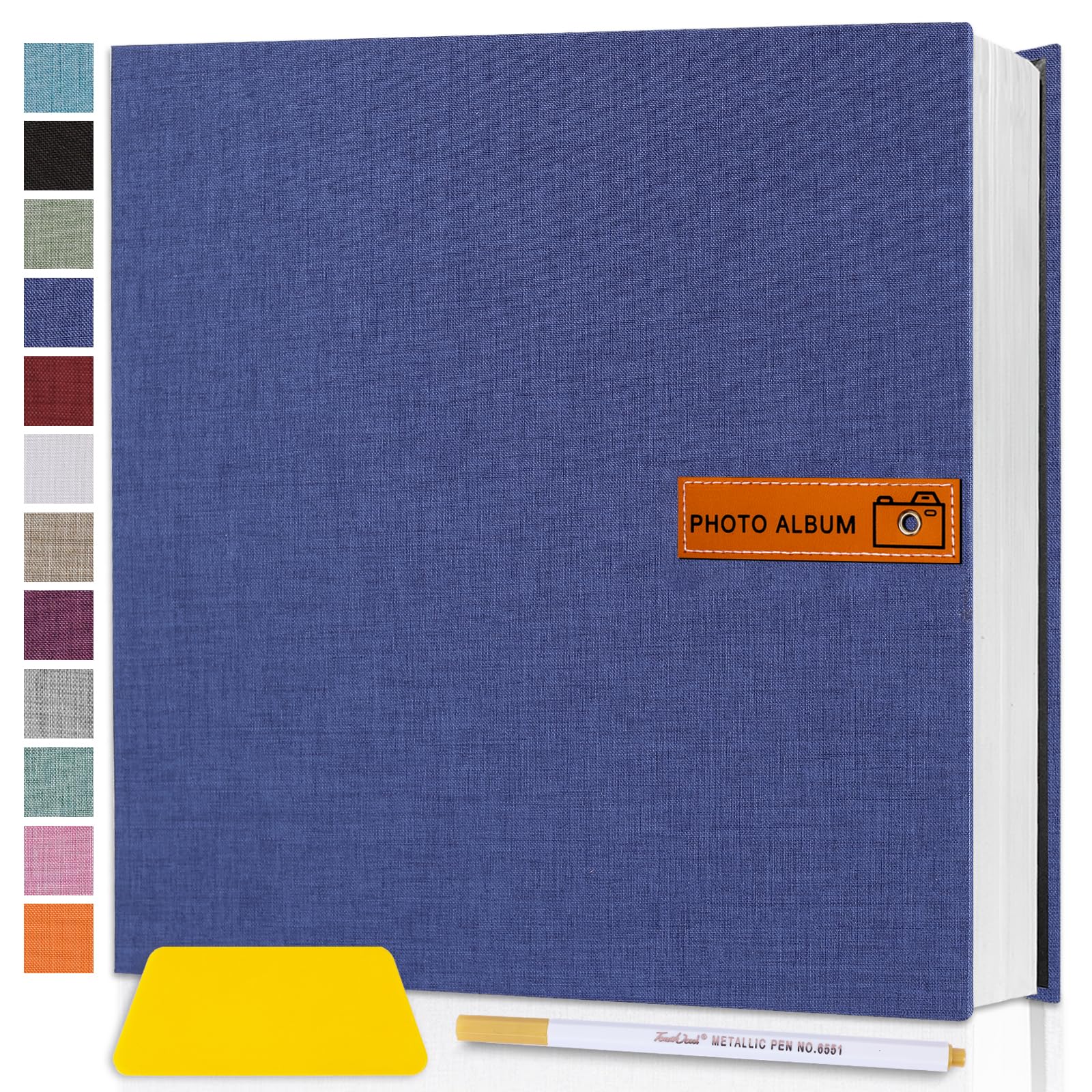 Amazon.com: Large Photo Album Self Adhesive Page for 4x6 5x7 8x10 ...