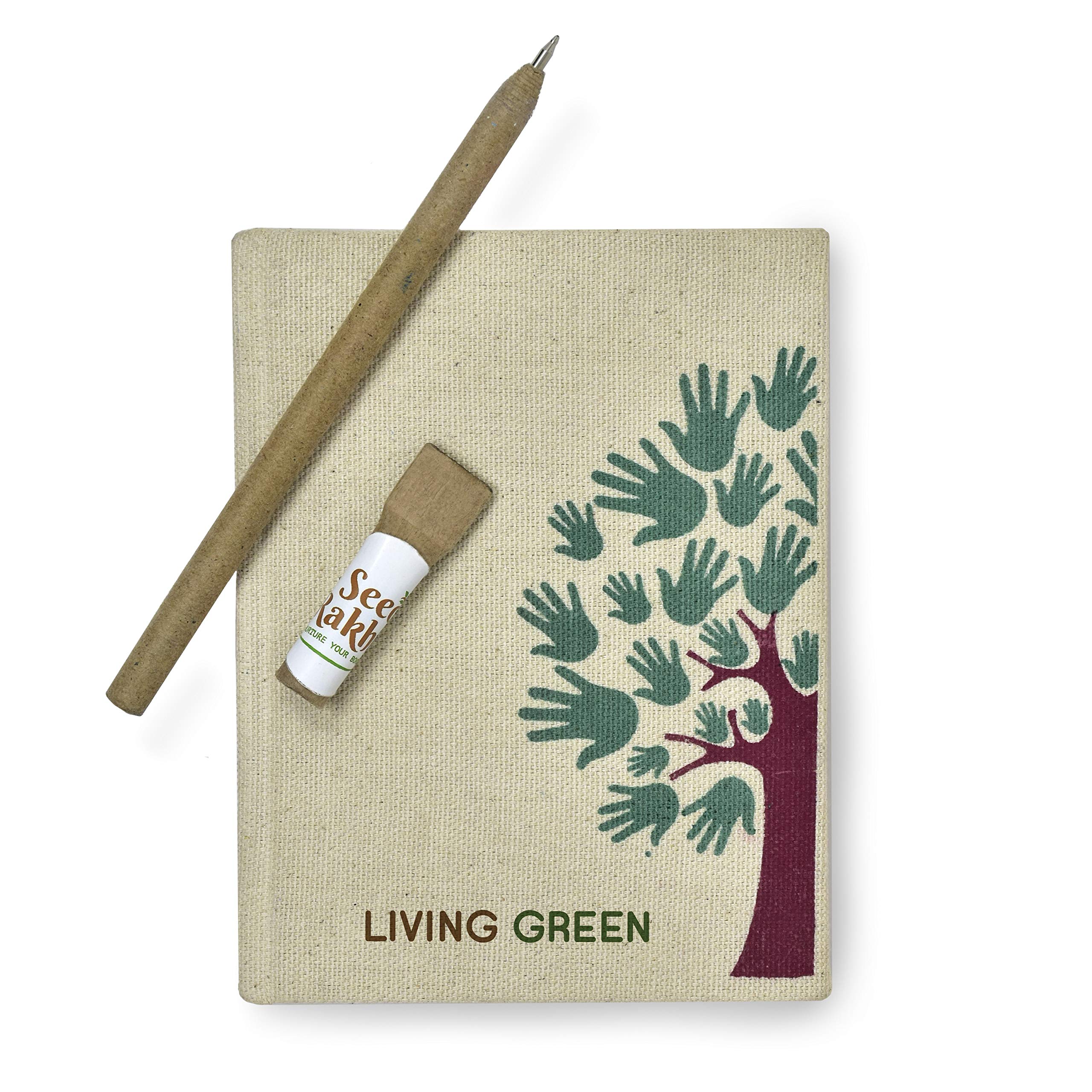 Indigifts Eco-Friendly Diary and Eco friendly pen Handmade Vintage A6 ...