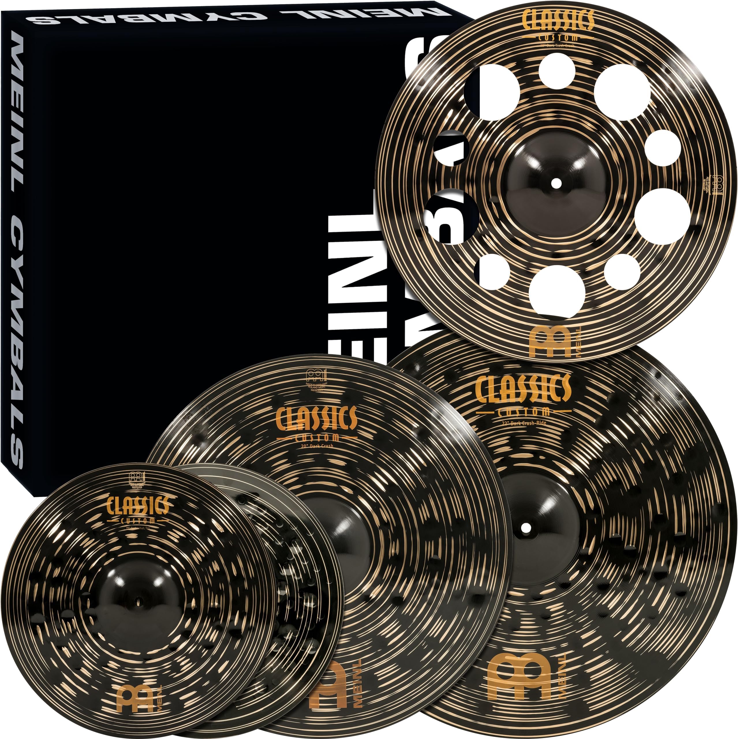 Amazon.com: Meinl Cymbals CCD141620 Classics Custom Dark Cymbal Box Set ...