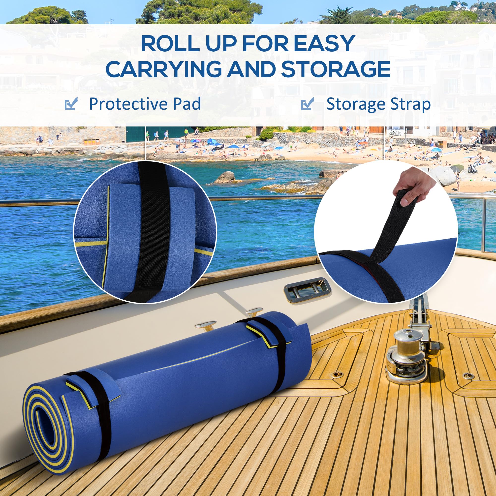 Snapklik.com : 10 X 5 Lily Pad Floating Mat, 3-Layer Floating Mat For ...