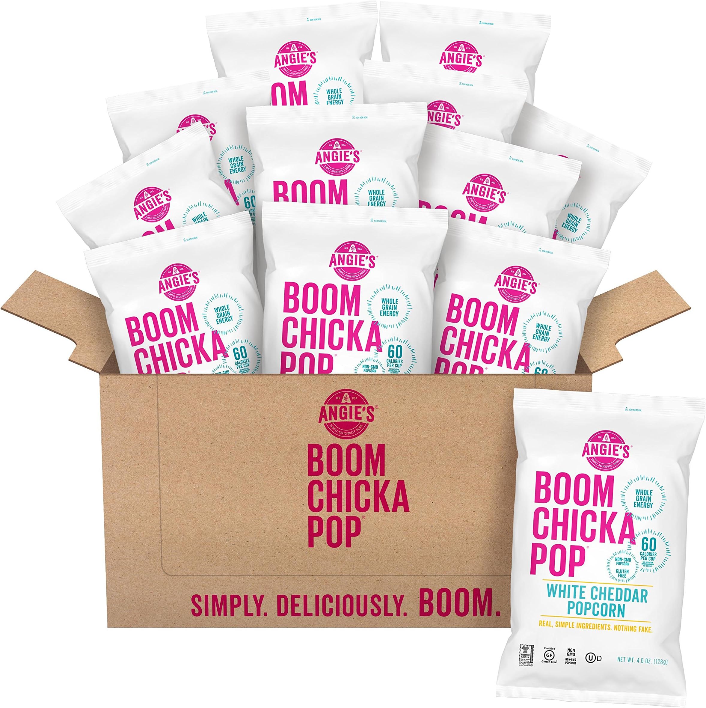 Amazon.com: Angie's BoomChickaPop Real Butter Popcorn, Gluten Free, Non ...