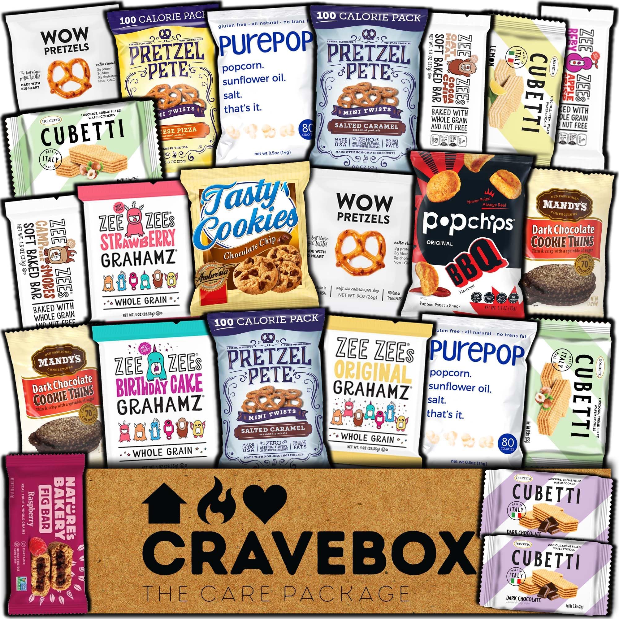 Amazon.com: CRAVEBOX Healthy Snack Box (35 Count) Father's Day Variety ...