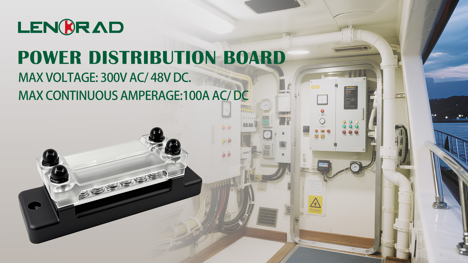Bus Bars LENKRAD 100A 12V Power Distribution Block - Double Row Bus Bar ...