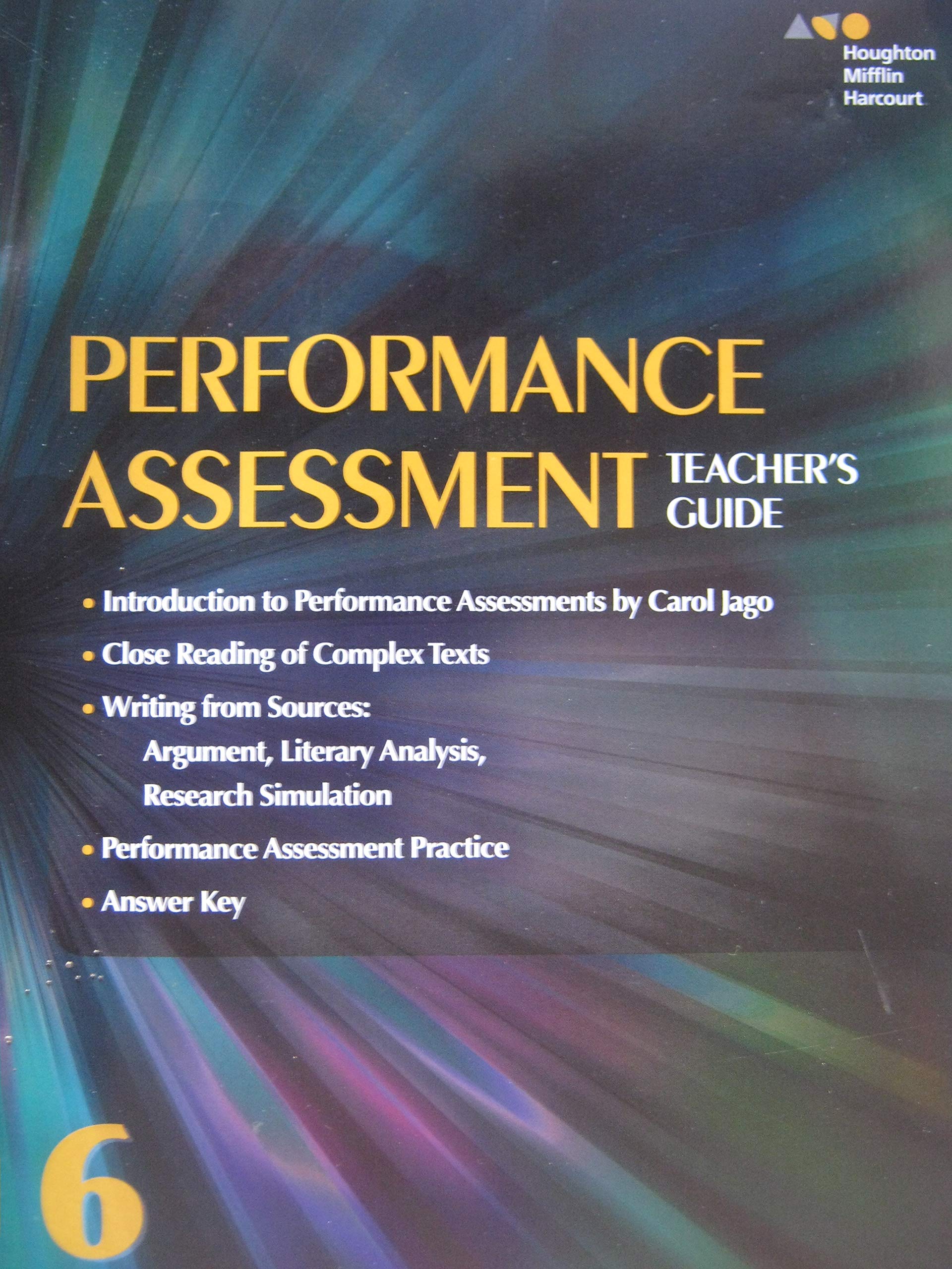 Performance Assessment Grade 6 (Collections): Houghton Mifflin Harcourt ...