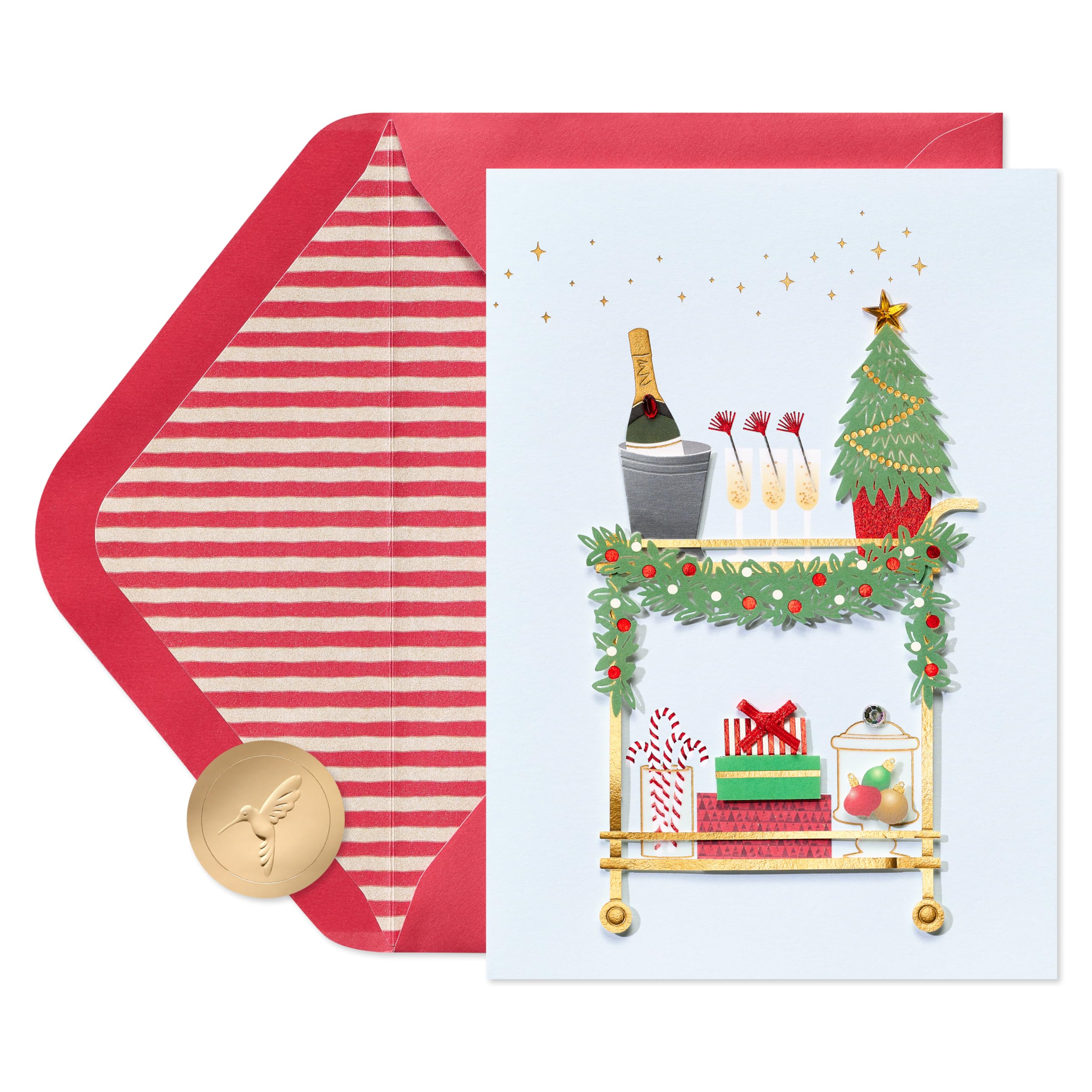 Amazon.com : Papyrus Christmas Card (Merriment of the Season) : Office ...