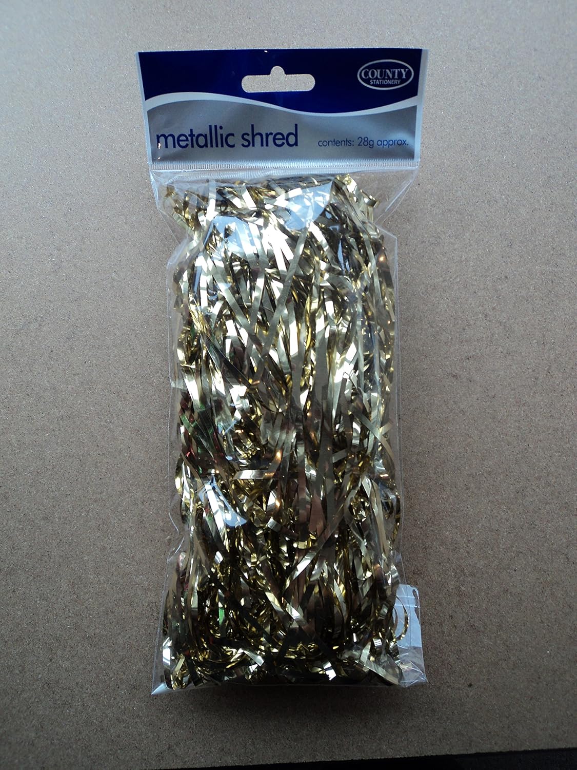 Gold Metallic Shred 28g - Craft Supply Wrapping Paper - Decorative ...