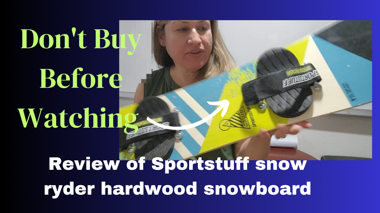 Watch Review of Sportstuff snow ryder hardwood snowboard on Amazon Live