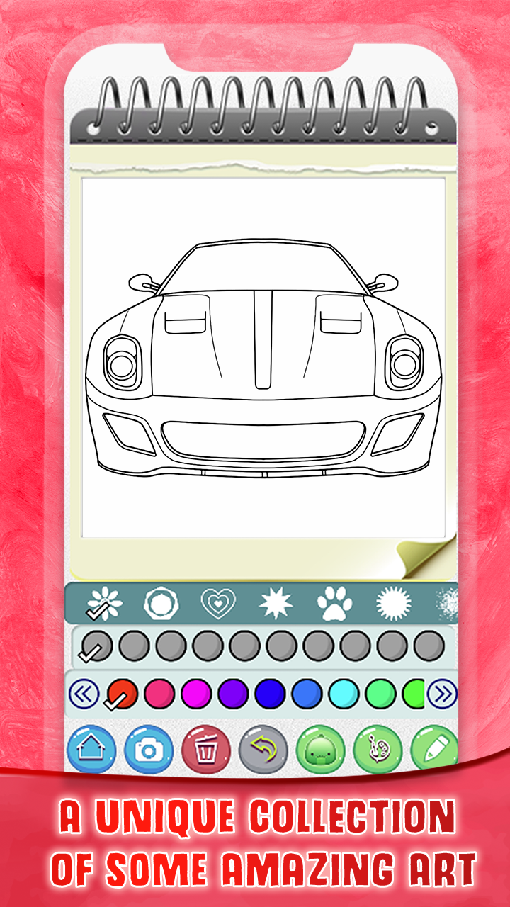 Car Coloring Pages: Enjoy Super Cars Coloring Book:Amazon.in:Appstore ...