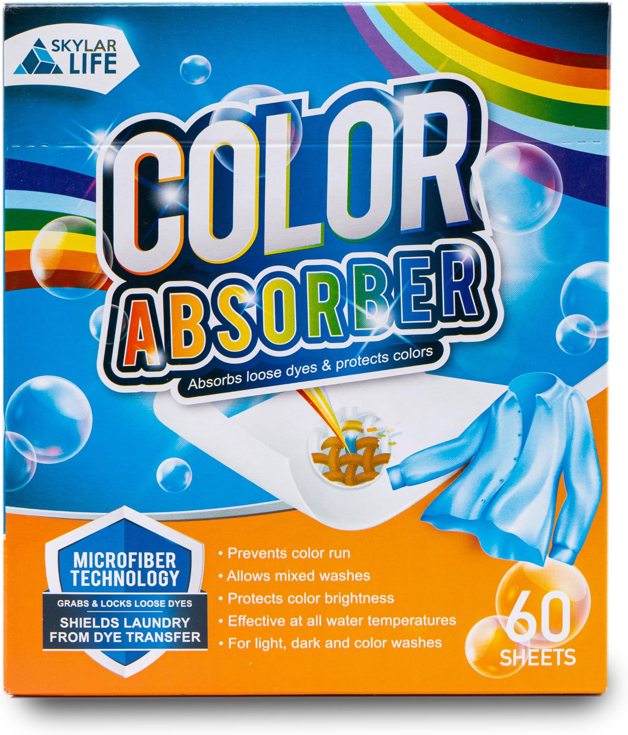 Amazon.com: Skylarlife Color Absorber Sheets for Laundry, 60 Count ...