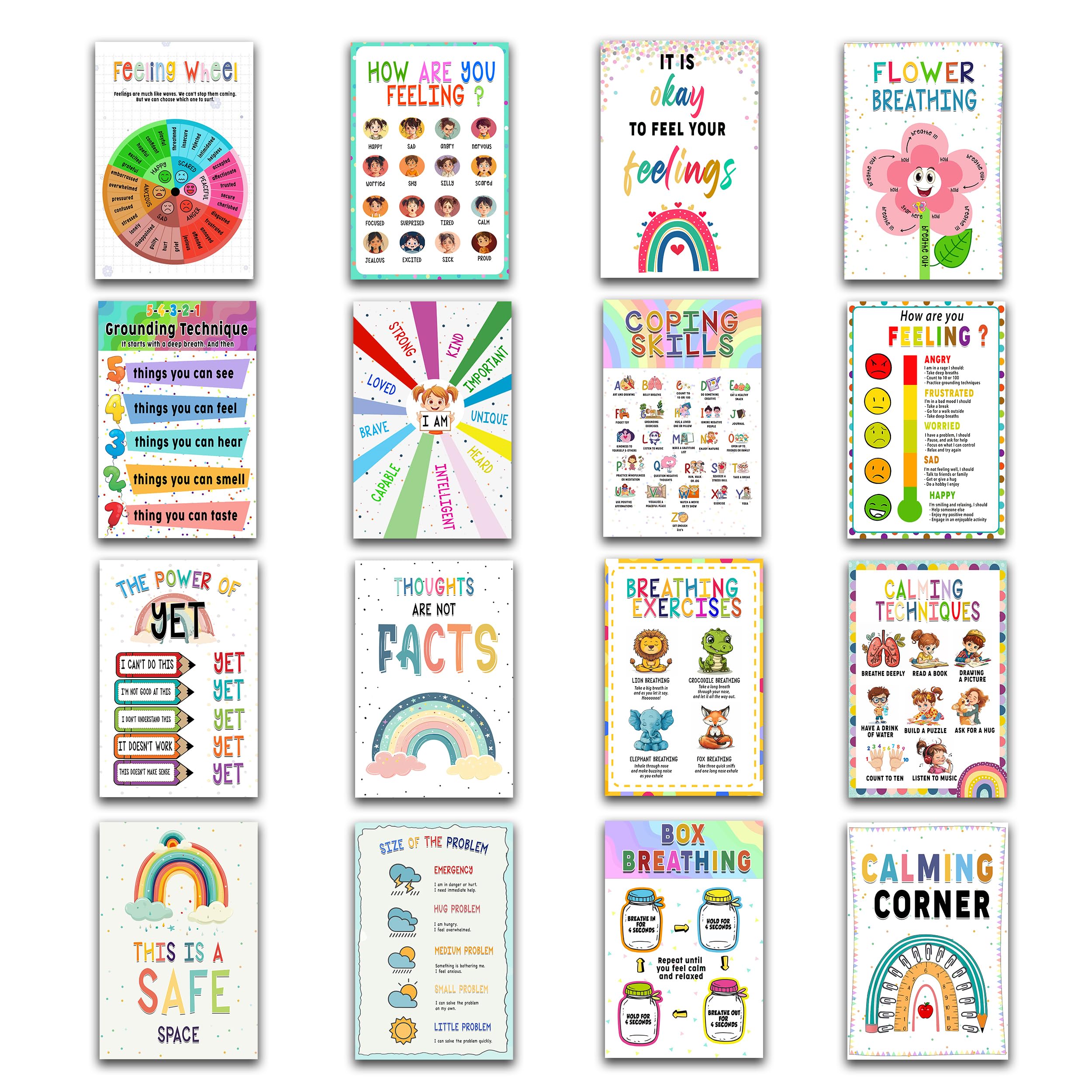 Snapklik.com : 16pcs Calming Corner Classroom Posters 11x17 - Learning ...