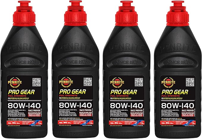 Penrite Pro Gear 80W-140 GL5 GL6 Fully Synthetic Gear Oil incl Limited ...