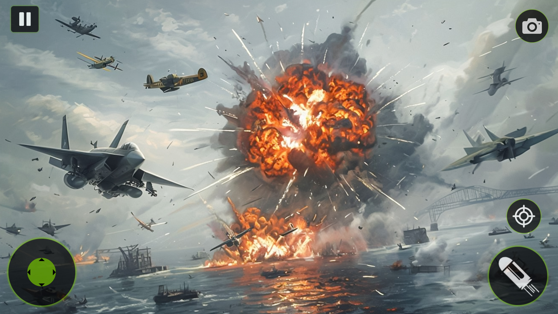 WW2 Naval Gunner Battle Air Strike- Airforce Sky Racing with Top Gun ...