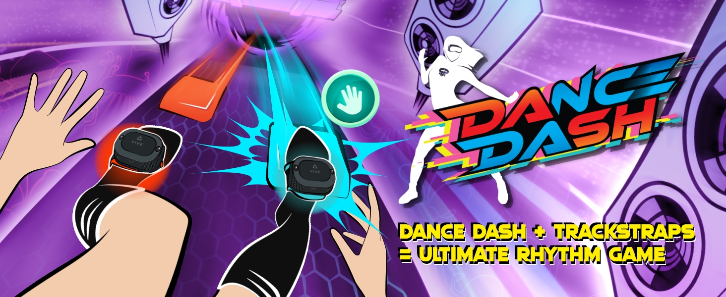 Rebuff Reality Trackstraps For VIVE Ultimate Tracker + Dance Dash Game ...
