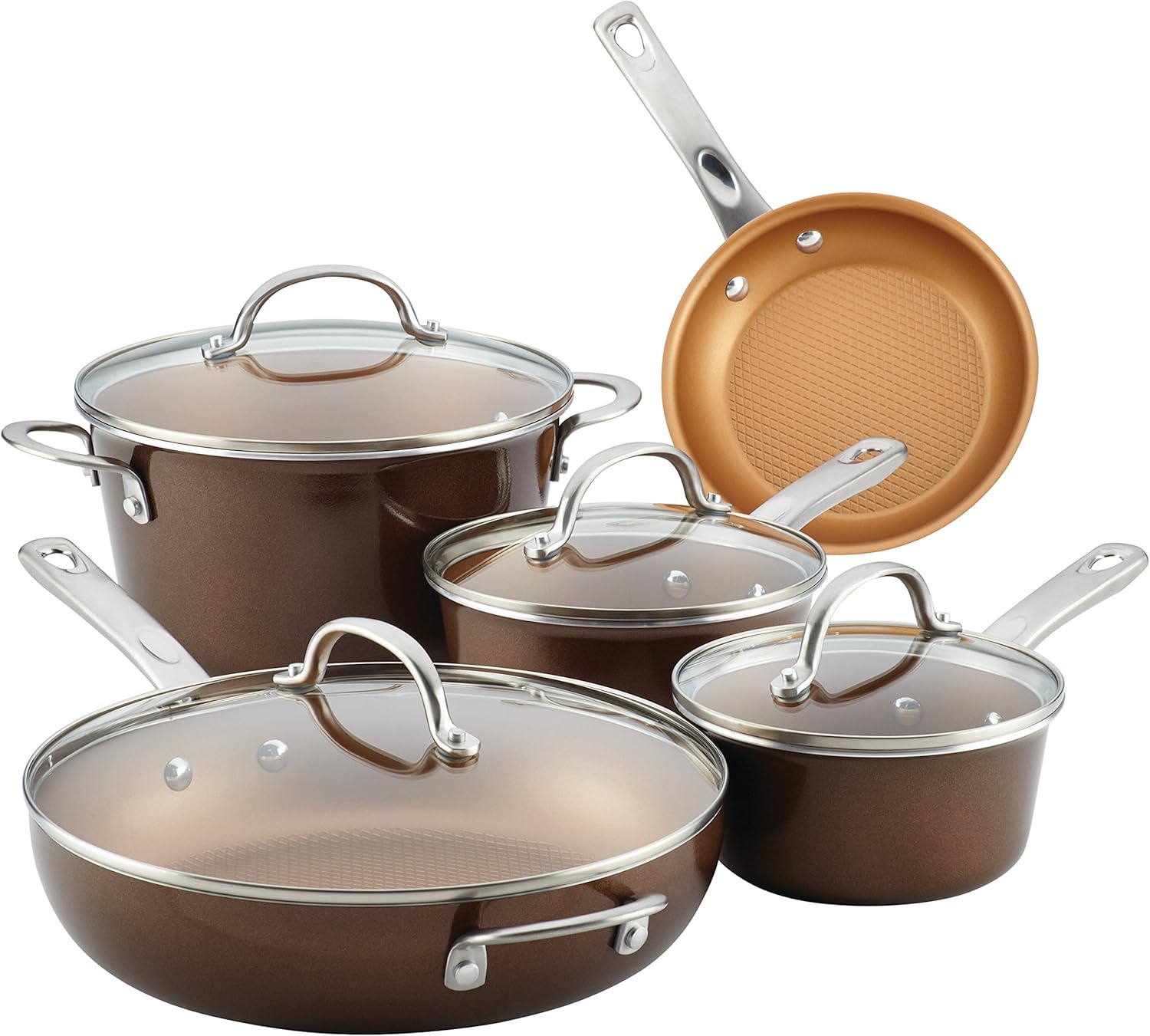 Amazon.com: Ayesha Curry Home Collection Nonstick Cookware Pots and ...