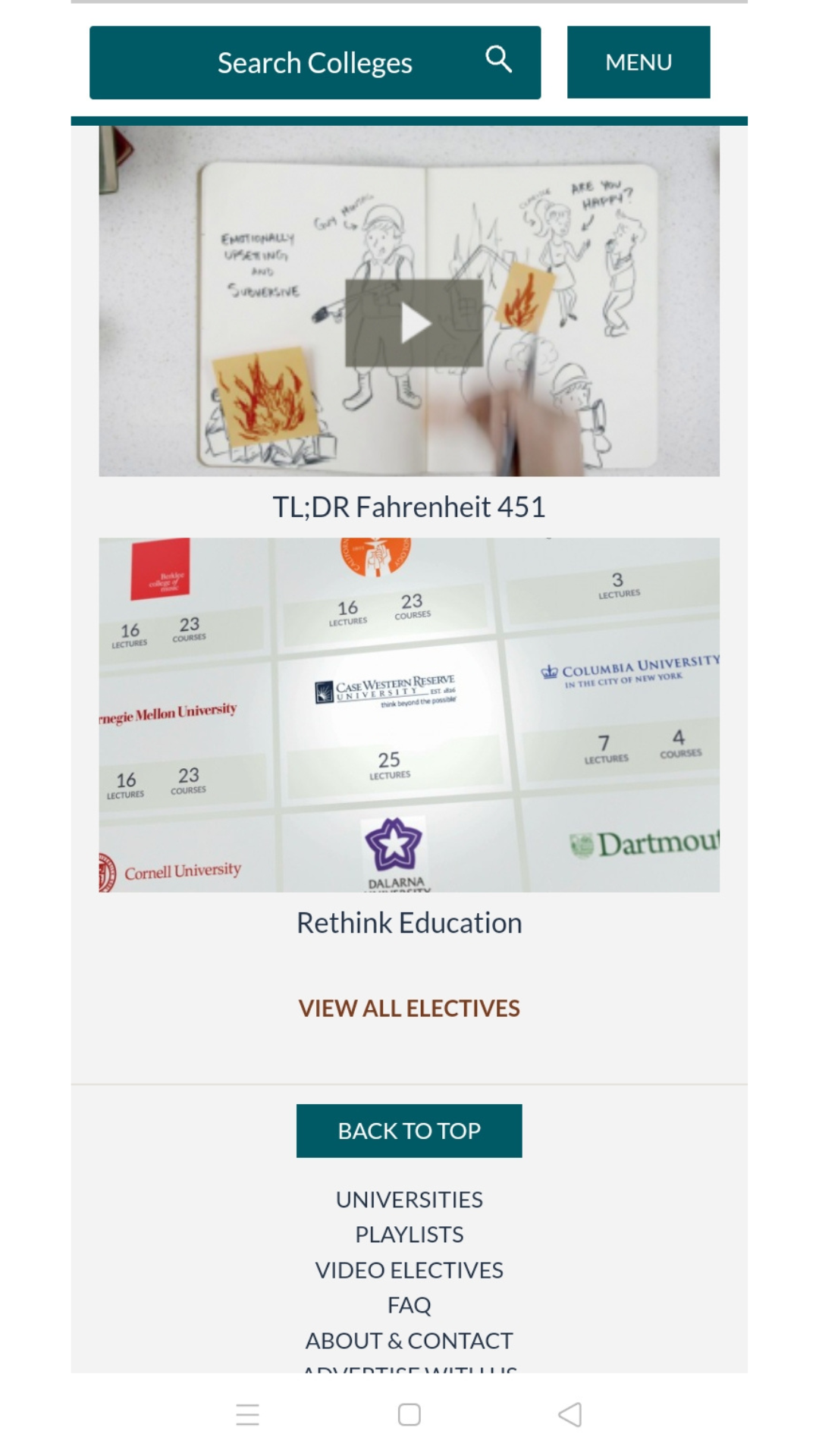 Academic Earth - App on Amazon Appstore