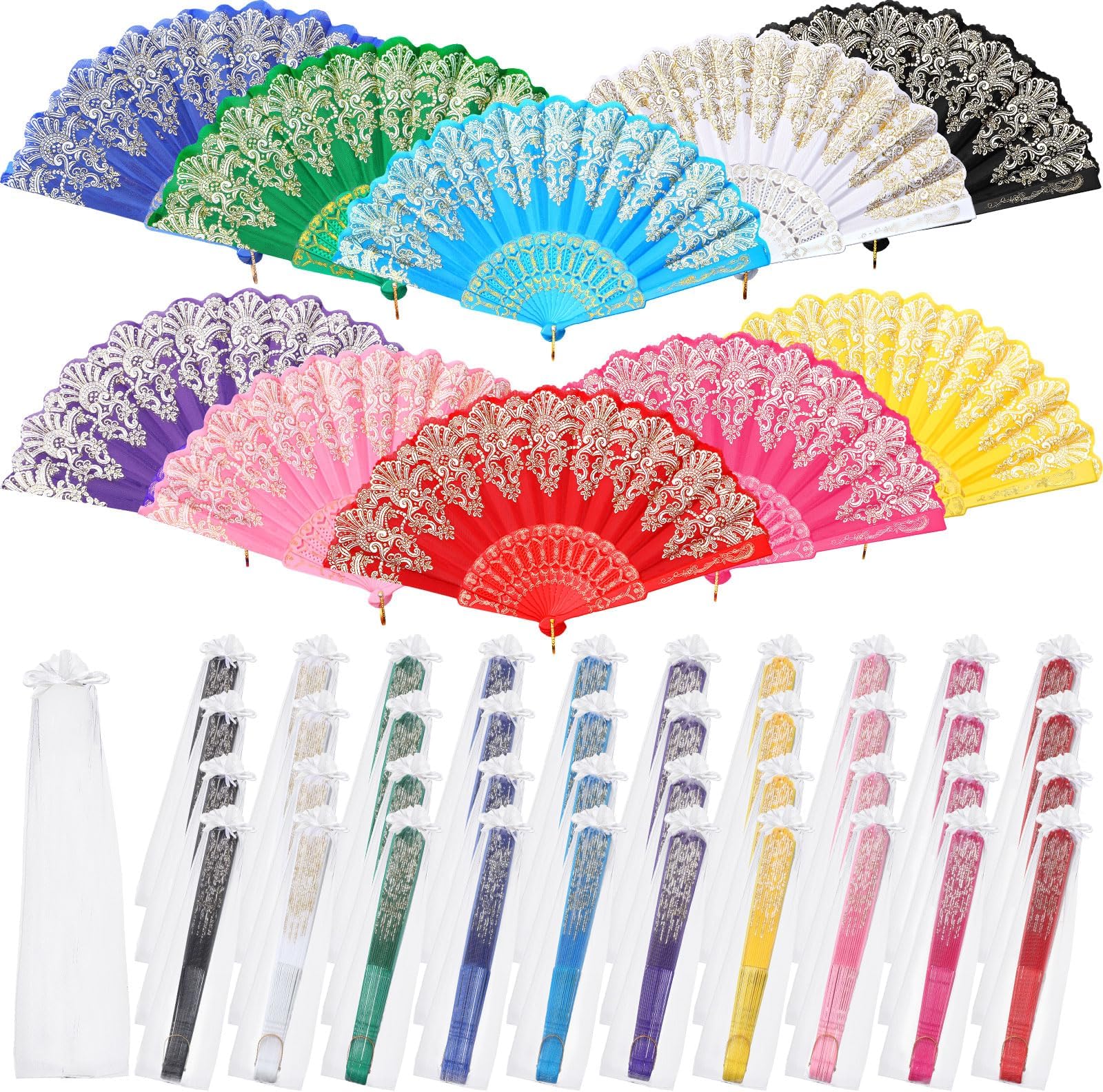 Amazon.com: INNOLIFE Elegant Colorful Embroidered Flower Peacock ...